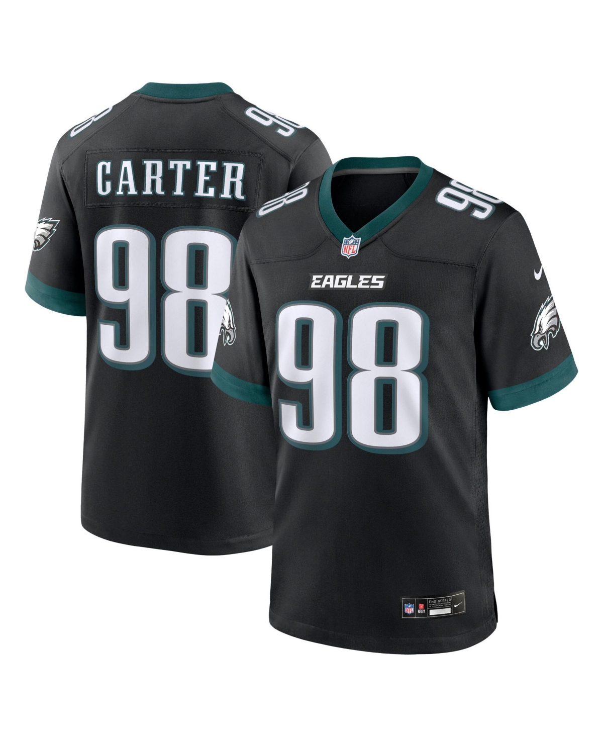 Click here for Nike Mens Jalen Carter Black Philadelphia Eagles A... prices