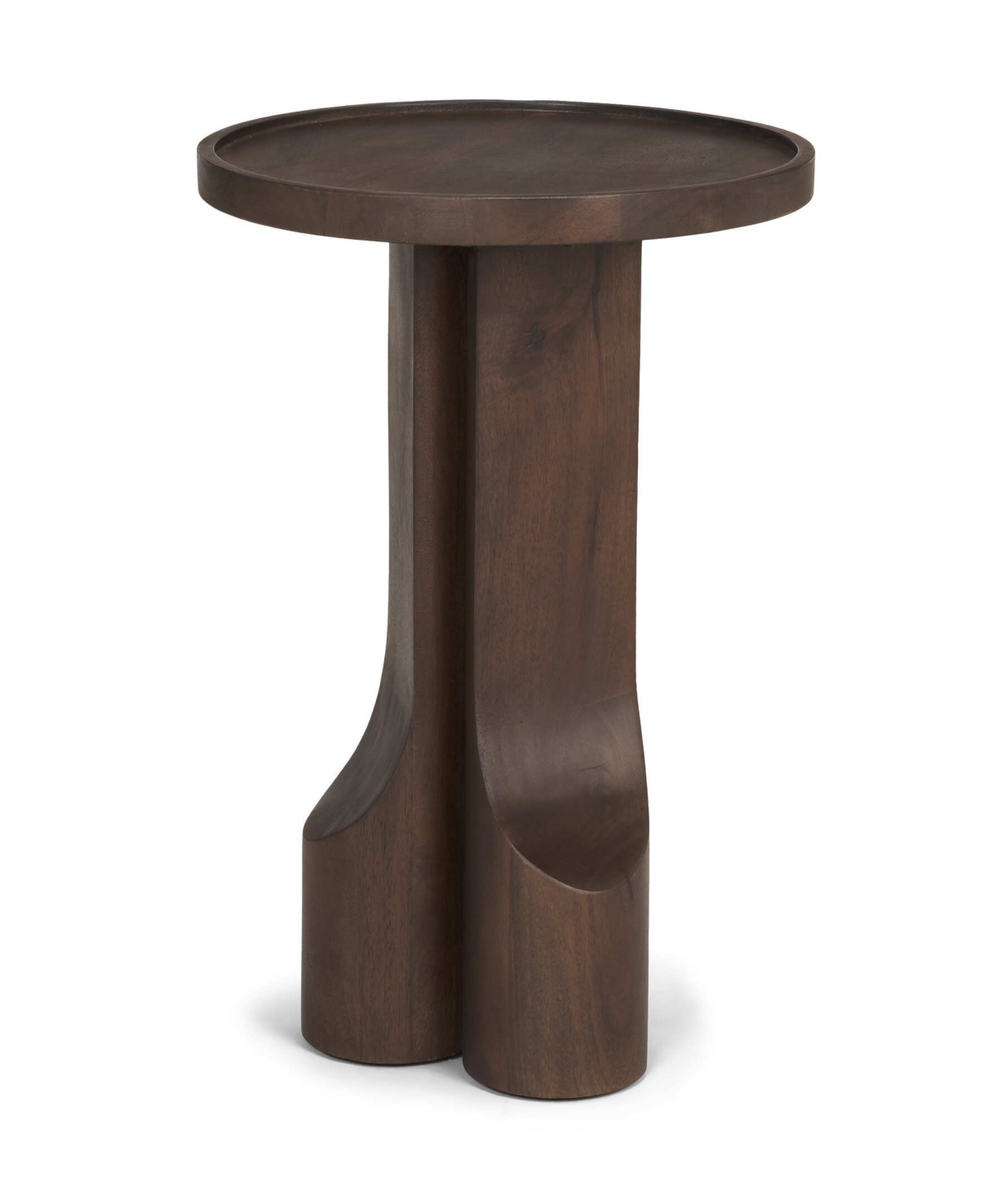 Click here for Mercana Cayson 22 Wood Round Accent Table - Brown... prices