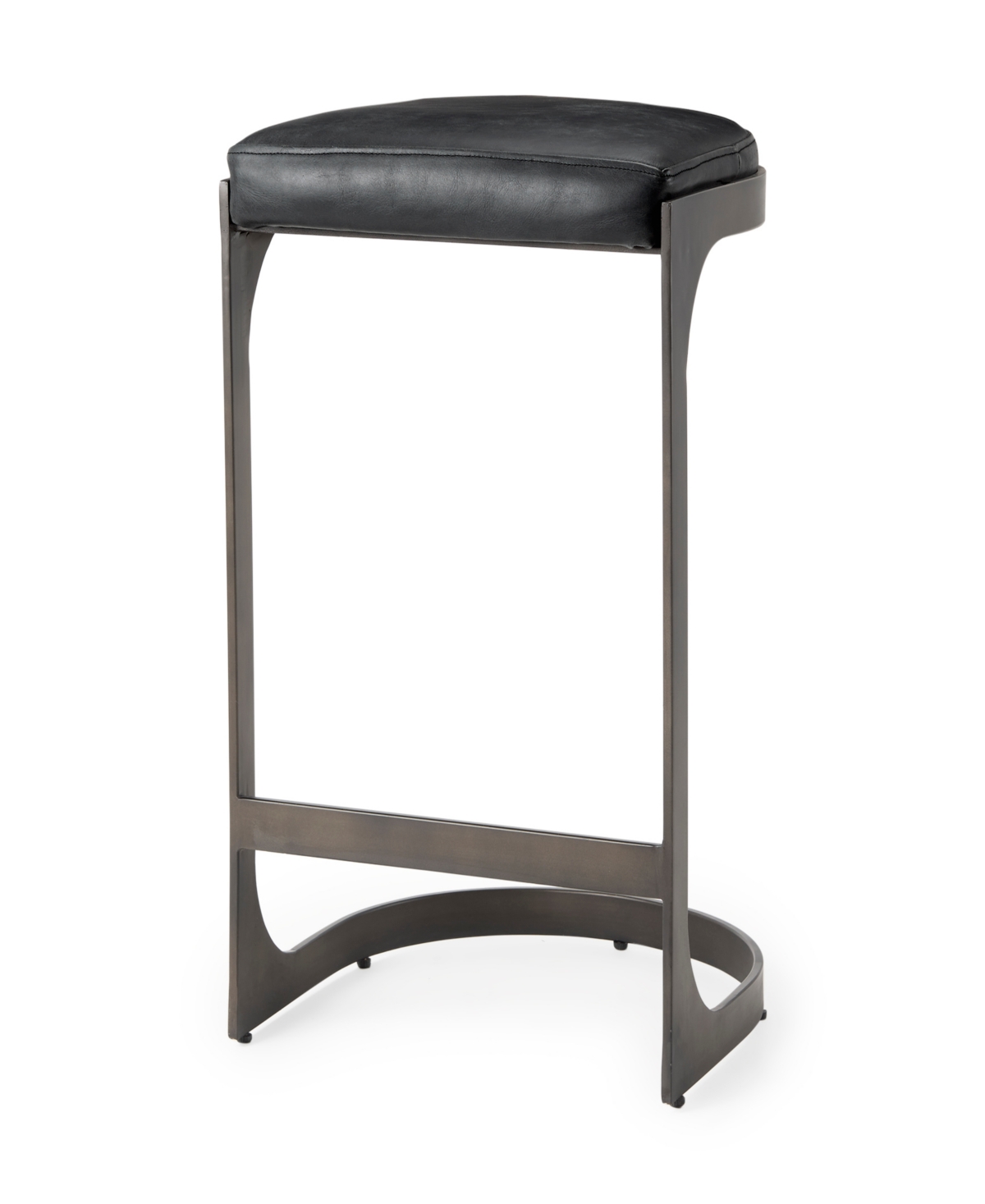 Click here for Mercana Tyson 28 Metal Suede Stool - Black prices