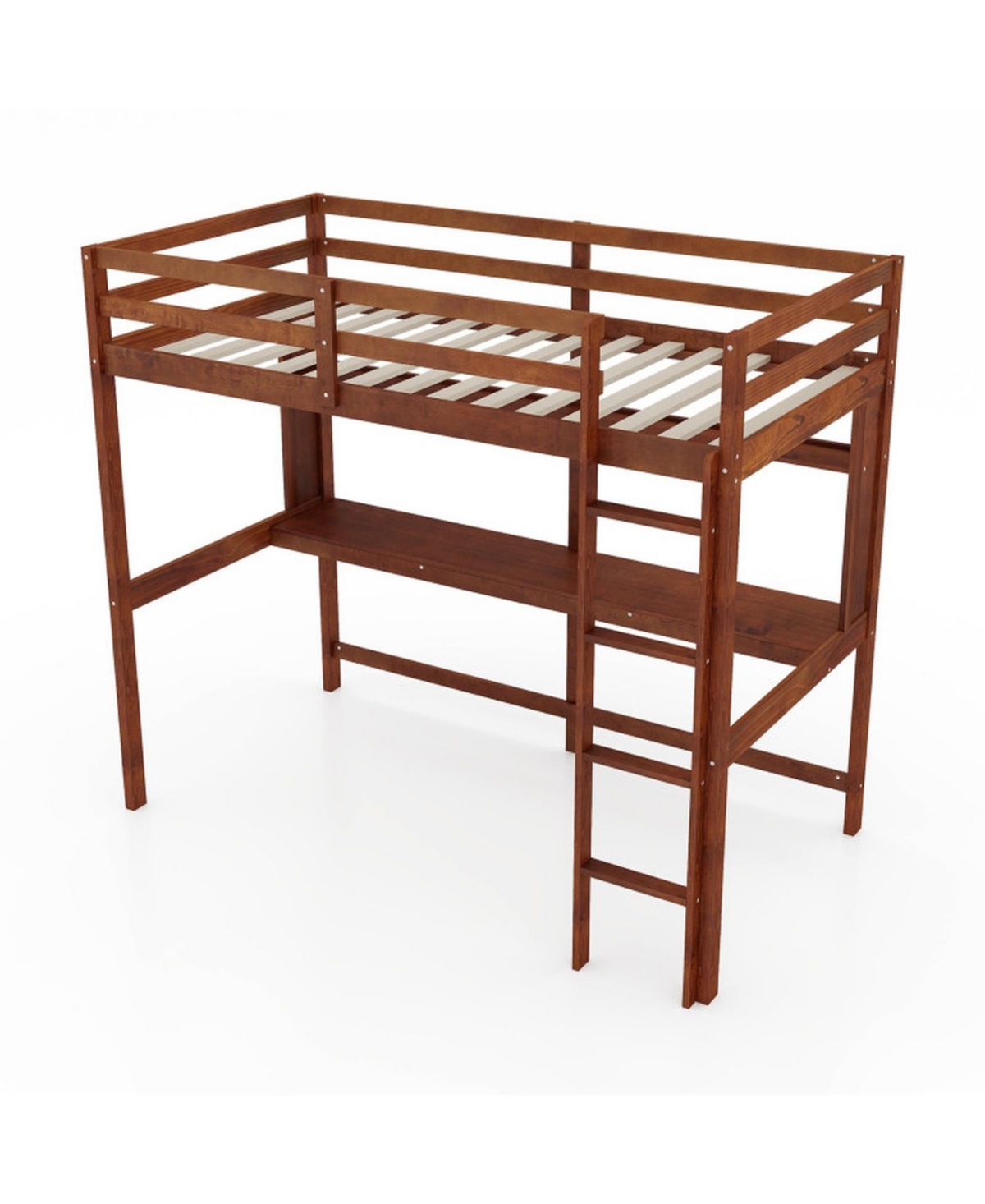 Click here for Gouun Twin Loft Bed with Built-In Desk and Storage... prices