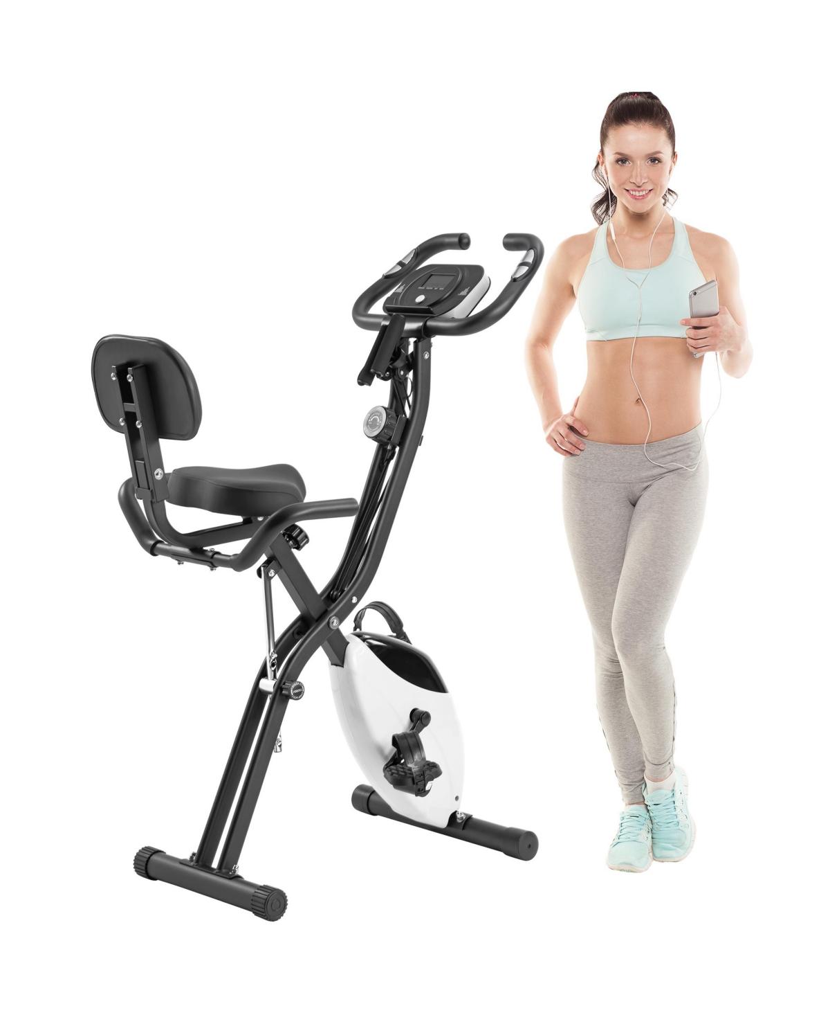 Click here for Zeny Folding Exercise Bike  Fitness Upright and Re... prices