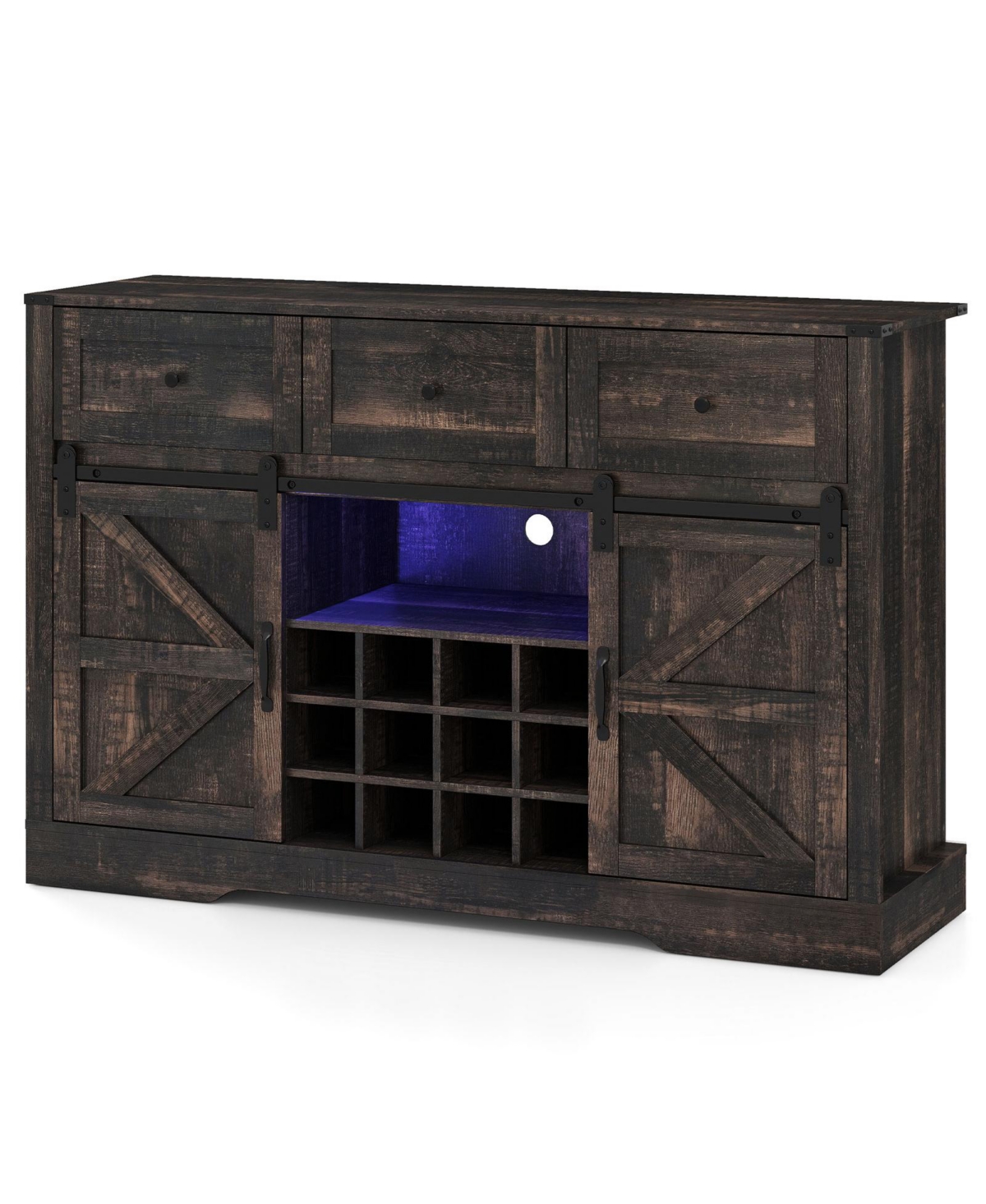 Click here for Slickblue 52 Inch Home Bar Cabinet with Led Lights... prices