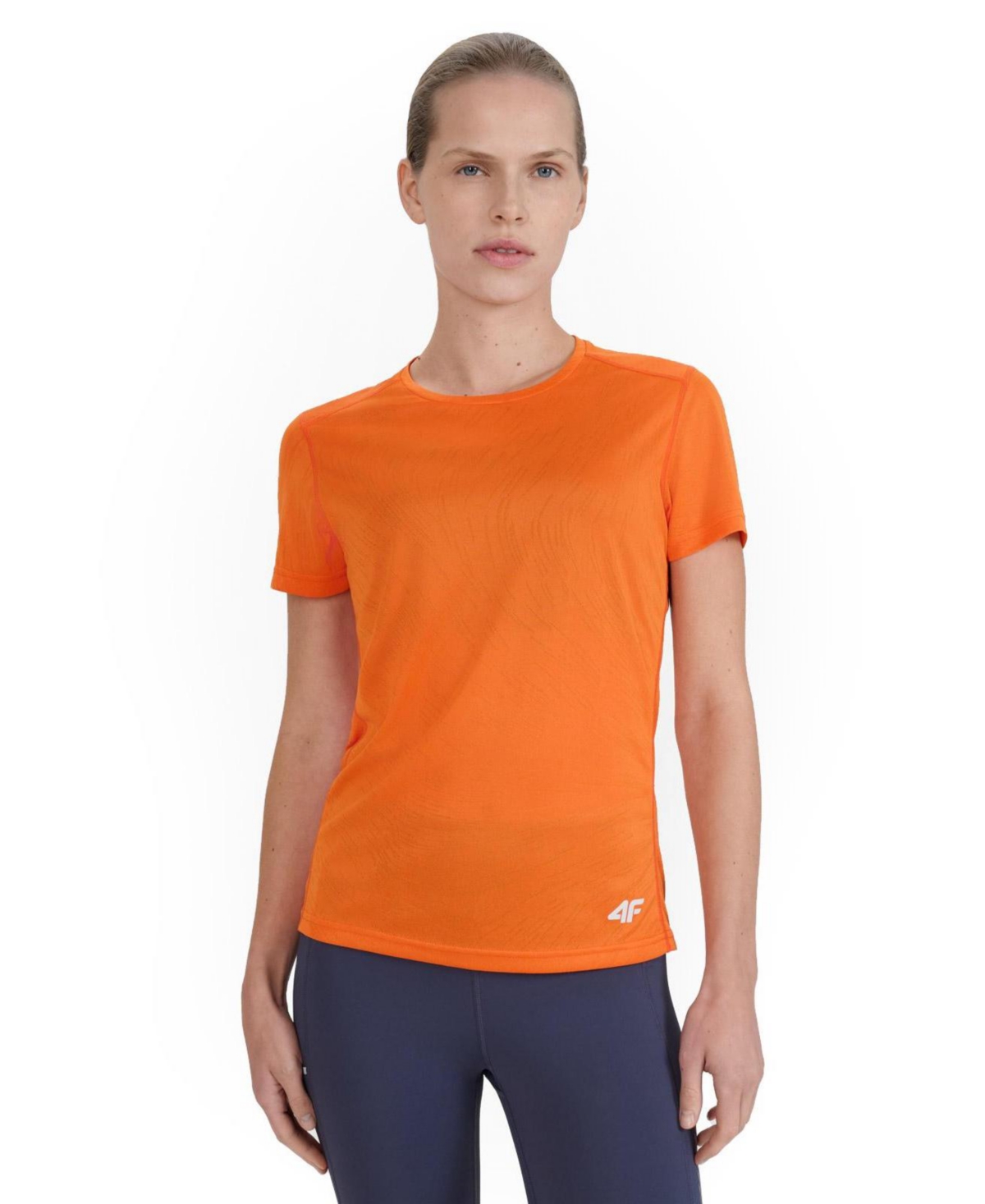 Click here for 4F Womens Regular Running T-shirt - Orange prices