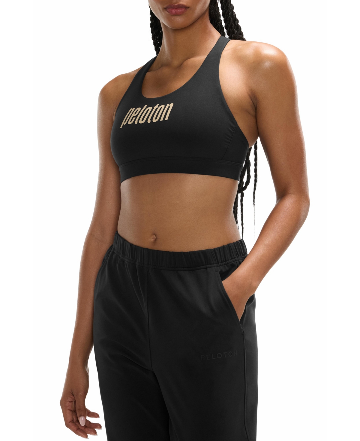 Click here for Peloton Womens Cadent Everyday Racerback Bra - Bla... prices