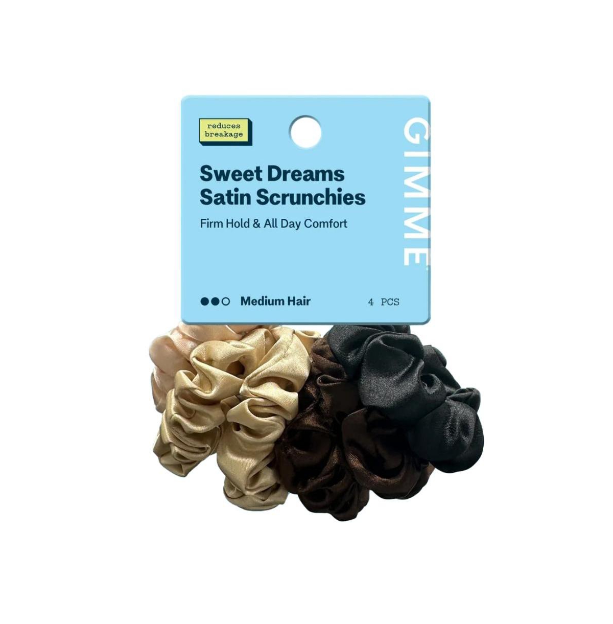 Click here for Gimme Beauty Medium Satin Scrunchies - Soft  No-Br... prices