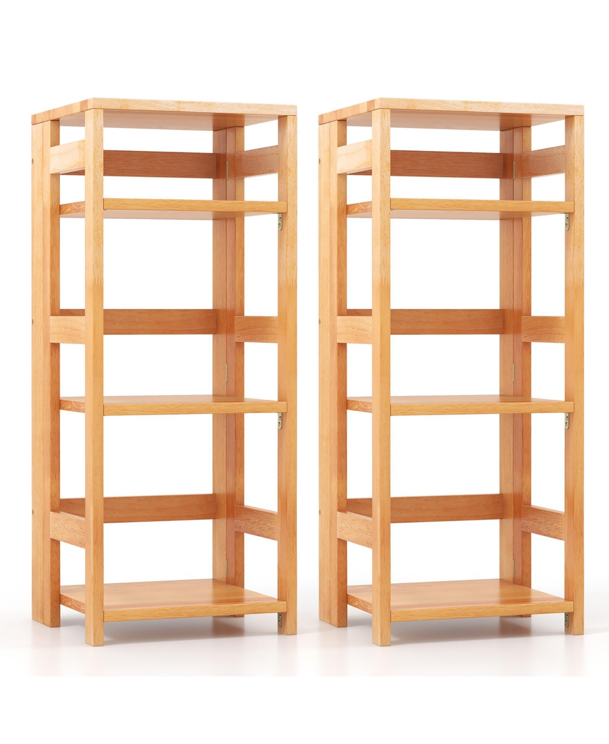 Click here for Gymax 2 Piece 4 Tier Bookshelf Floor Storage Shelf... prices