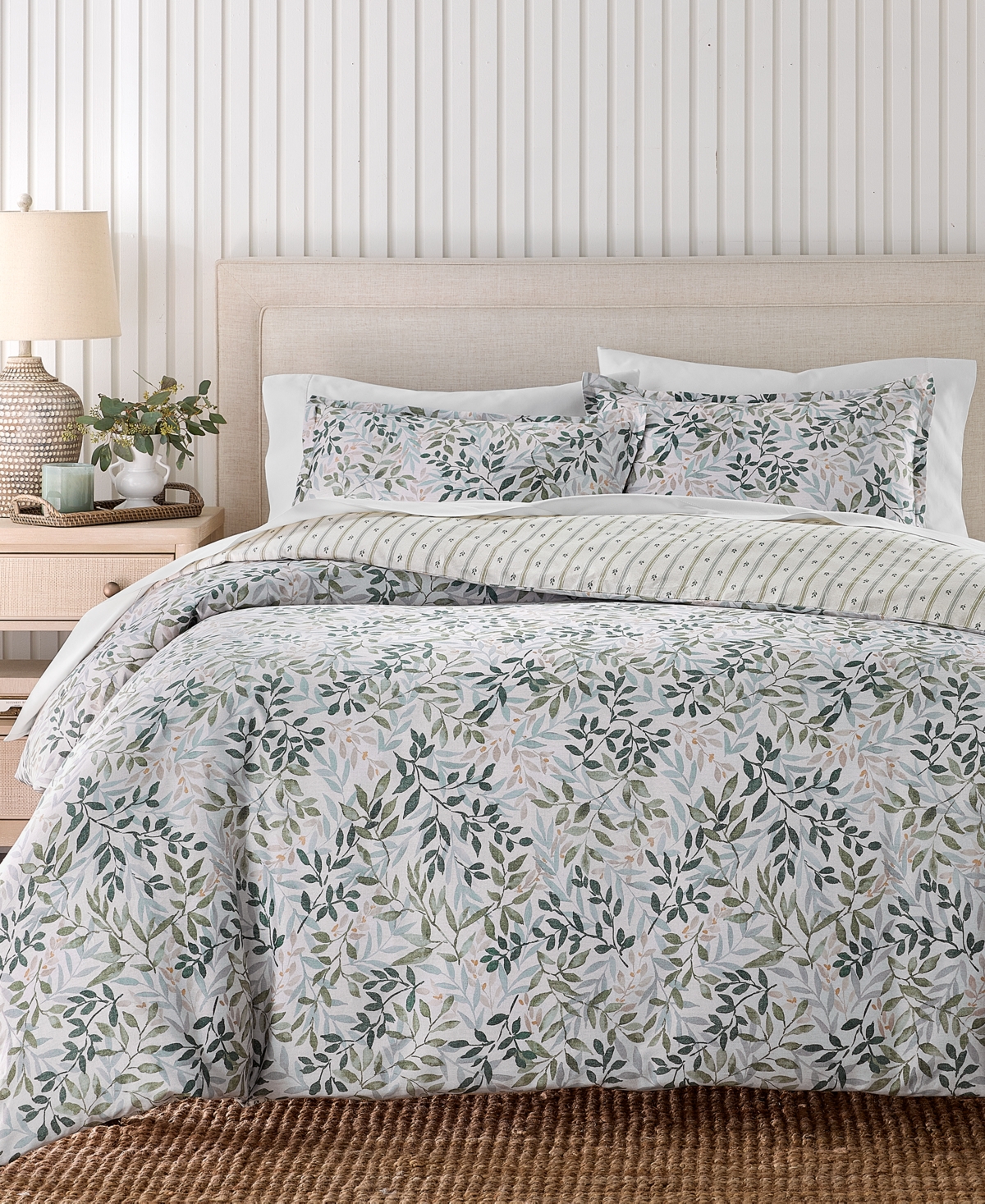 Click here for Charter Club Linden Vines 3-Piece Duvet Cover Set... prices
