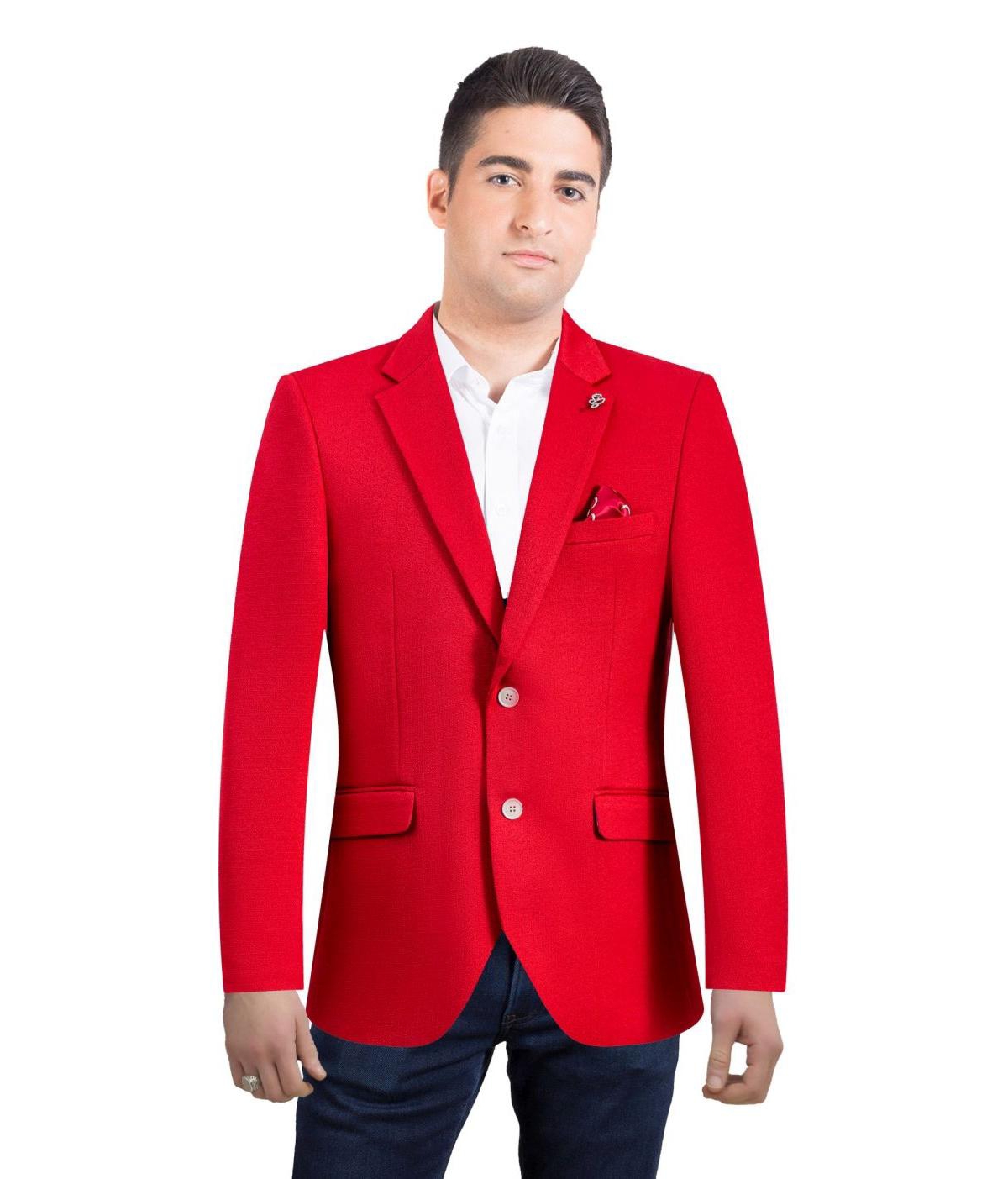 Click here for Elie Balleh Mens Slim Fit Solid Blazer Sports Coat... prices