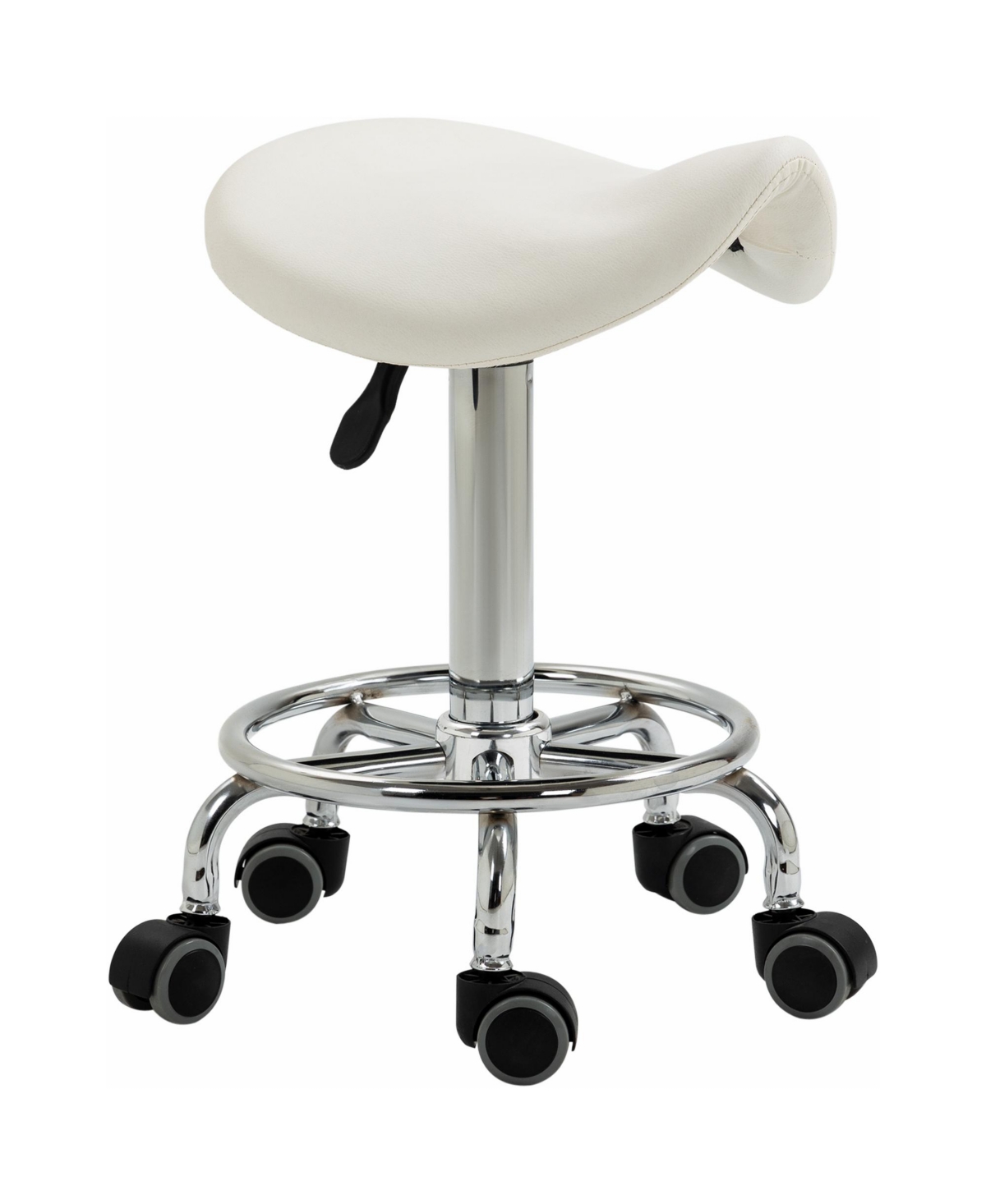 Click here for Homcom Saddle Stool Adjustable Rolling Salon Chair... prices
