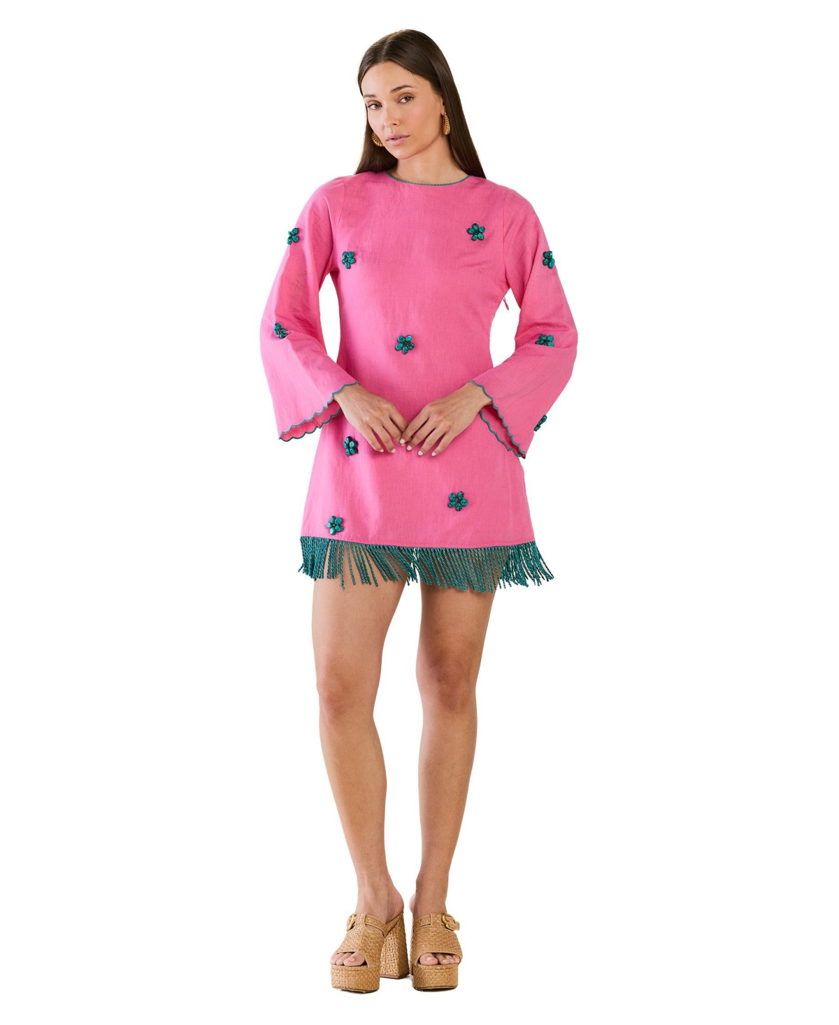 Click here for Eddy Womens Tillie Dress - Bubblegum lagoon prices