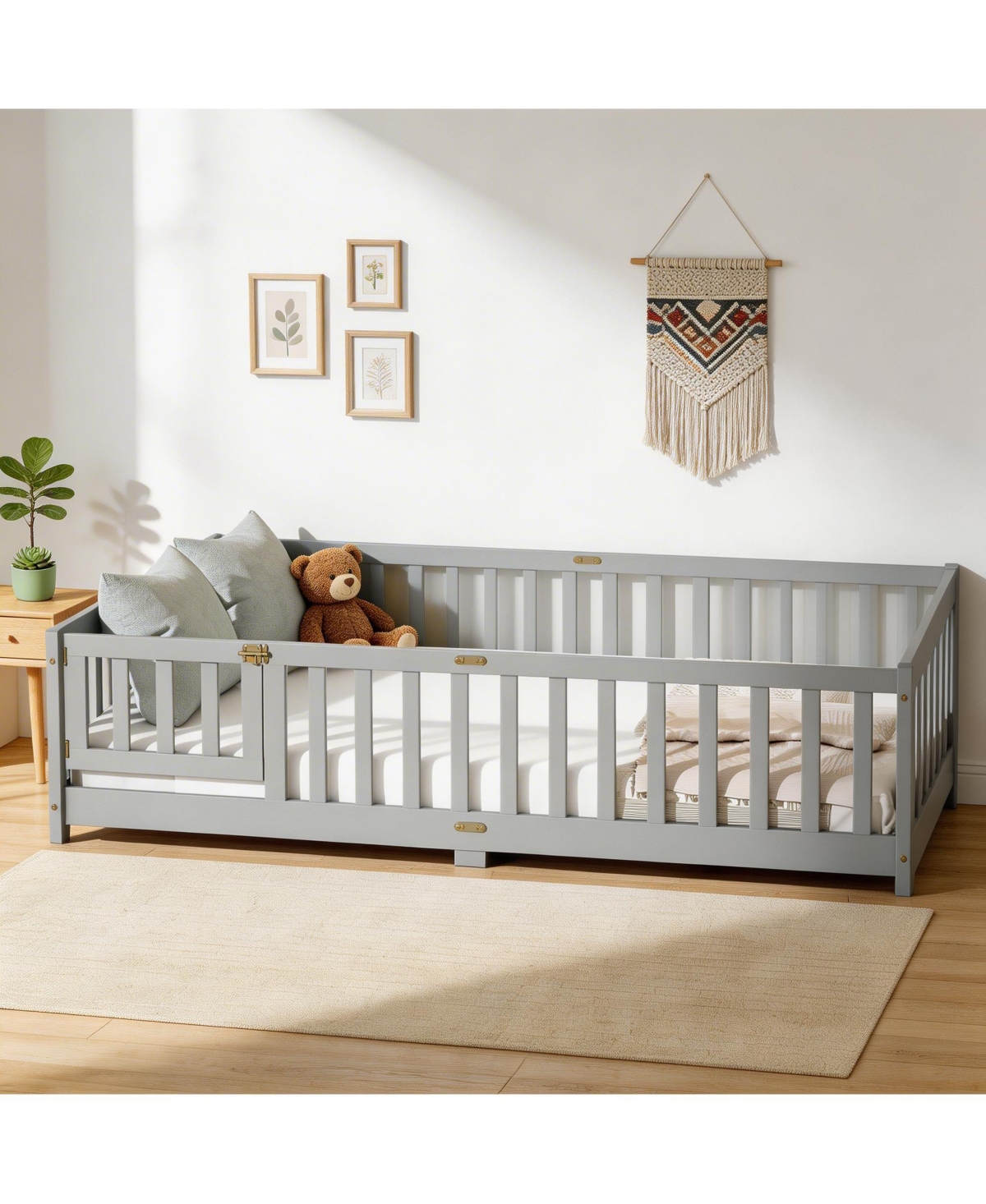 Click here for Sailvan Full Floor Bed with Fence and Door  Solid... prices