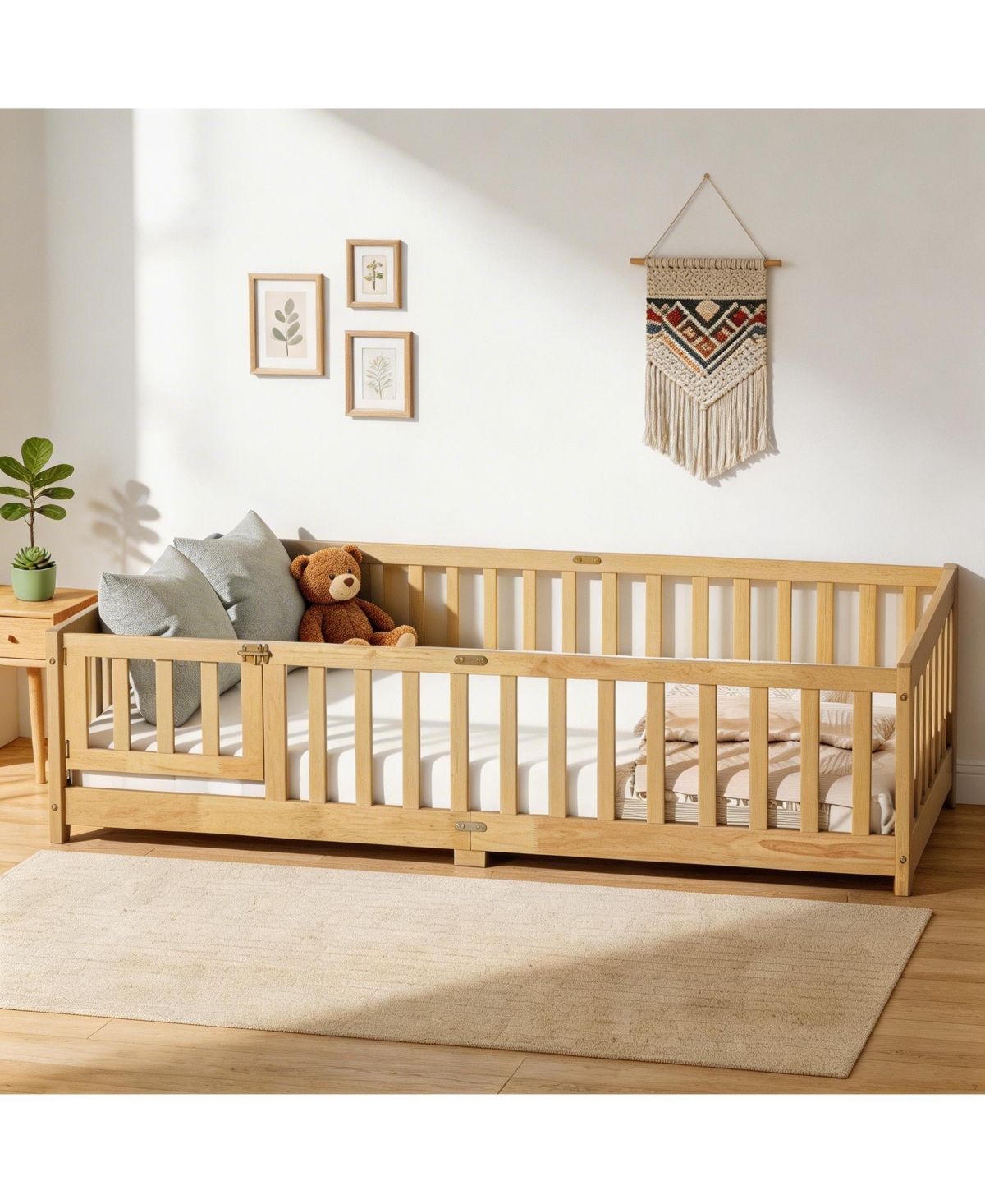 Click here for Sailvan Full Floor Bed with Fence and Door  Solid... prices