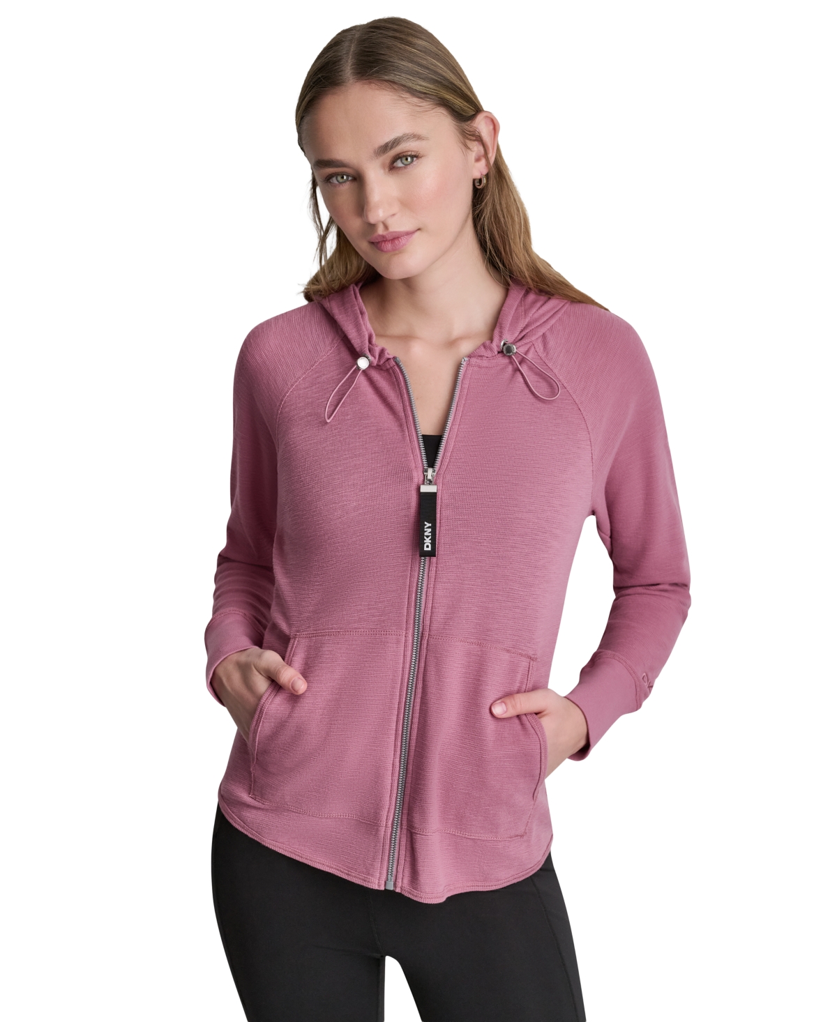Click here for Dkny Womens Sport Zip-Front Hoodie Jacket - Mesa R... prices