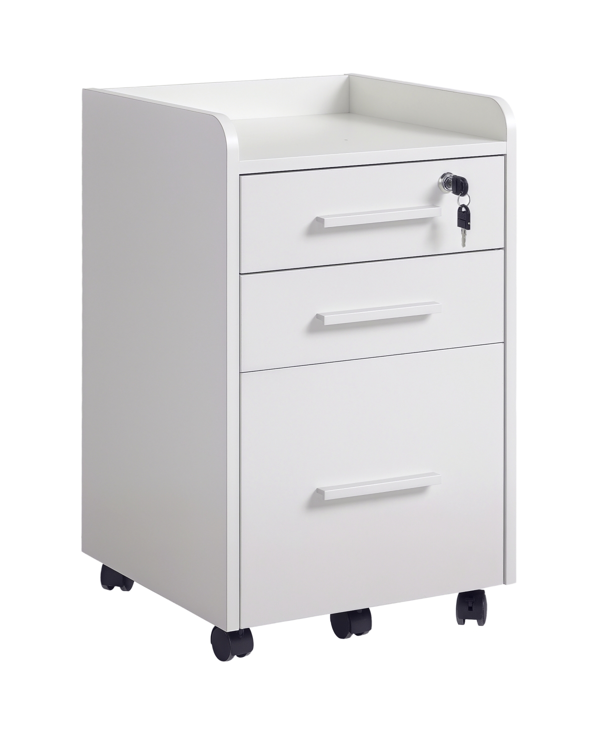 Click here for Homcom 3 Drawer Mobile File Cabinet  Lockable Fili... prices