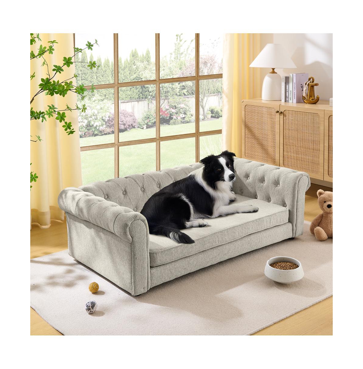 Click here for Zeny Elegant Rectangular Pet Bed for Big and Overs... prices