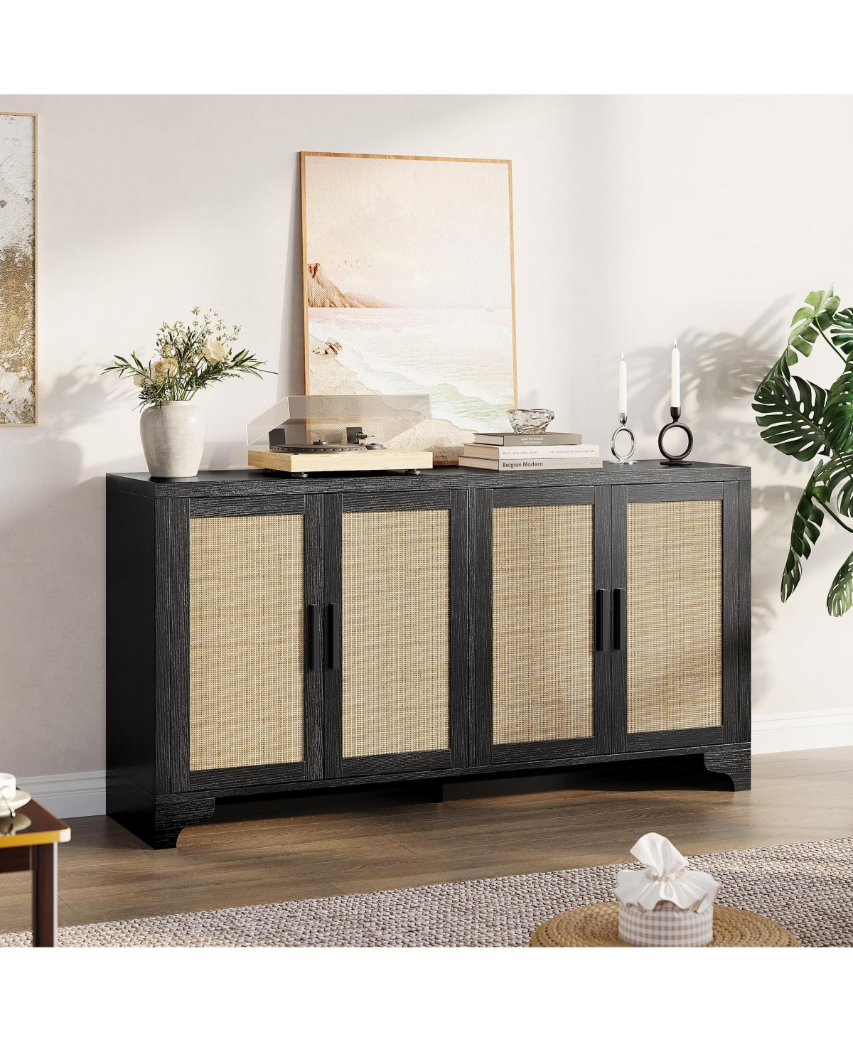 Click here for gaomon 62 Inches Rattan Sideboard Buffet Cabinet... prices