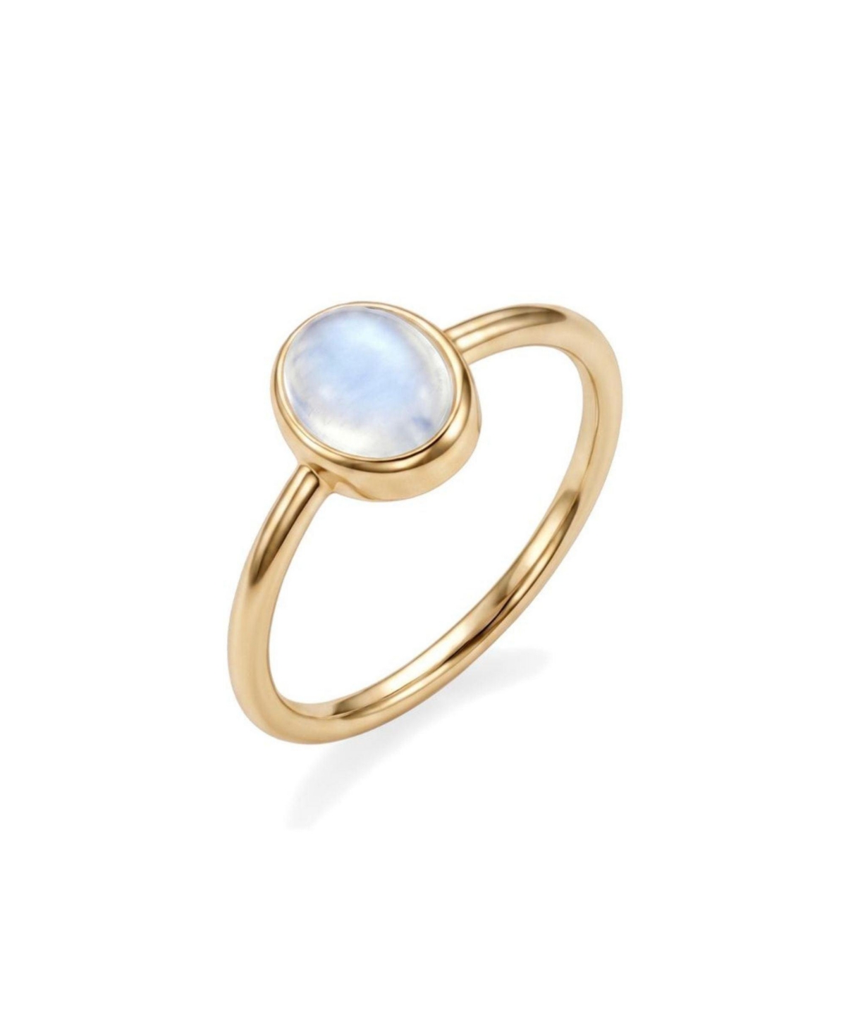 Click here for Adornia Fine 14k Gold Plated Oval Moonstone Ring -... prices