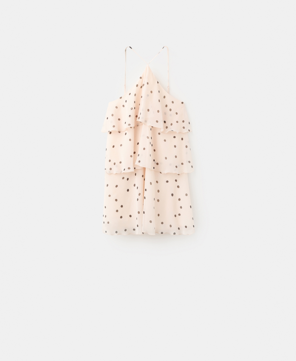 Click here for Mango Womens Polka-Dot Halter Dress - Ecru prices