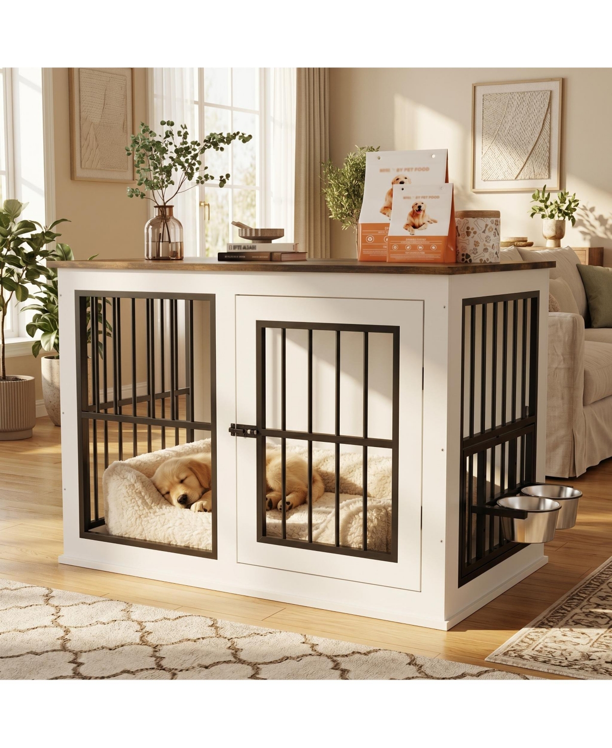 Click here for homfan Heavy Duty Wooden Dog Crate  39.7 Kennel  L... prices
