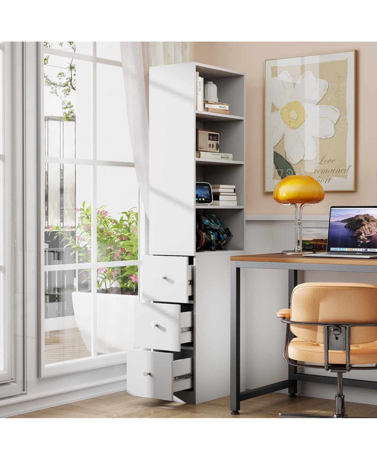 Click here for Flynama Tall Display Storage Cabinet with Shelves... prices