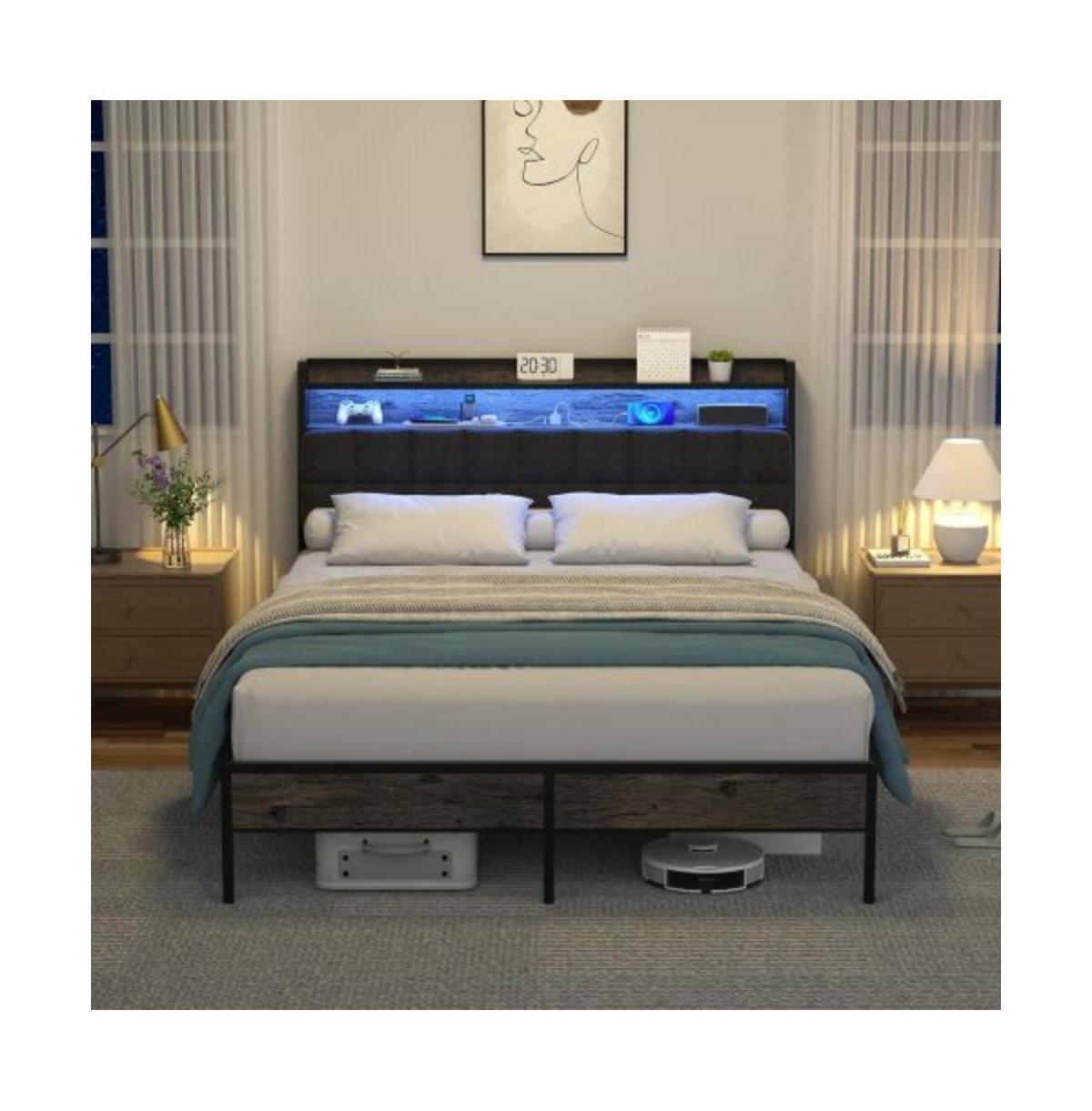 Click here for Lucky One Queen Size Bed Frame with Ergonomic Head... prices