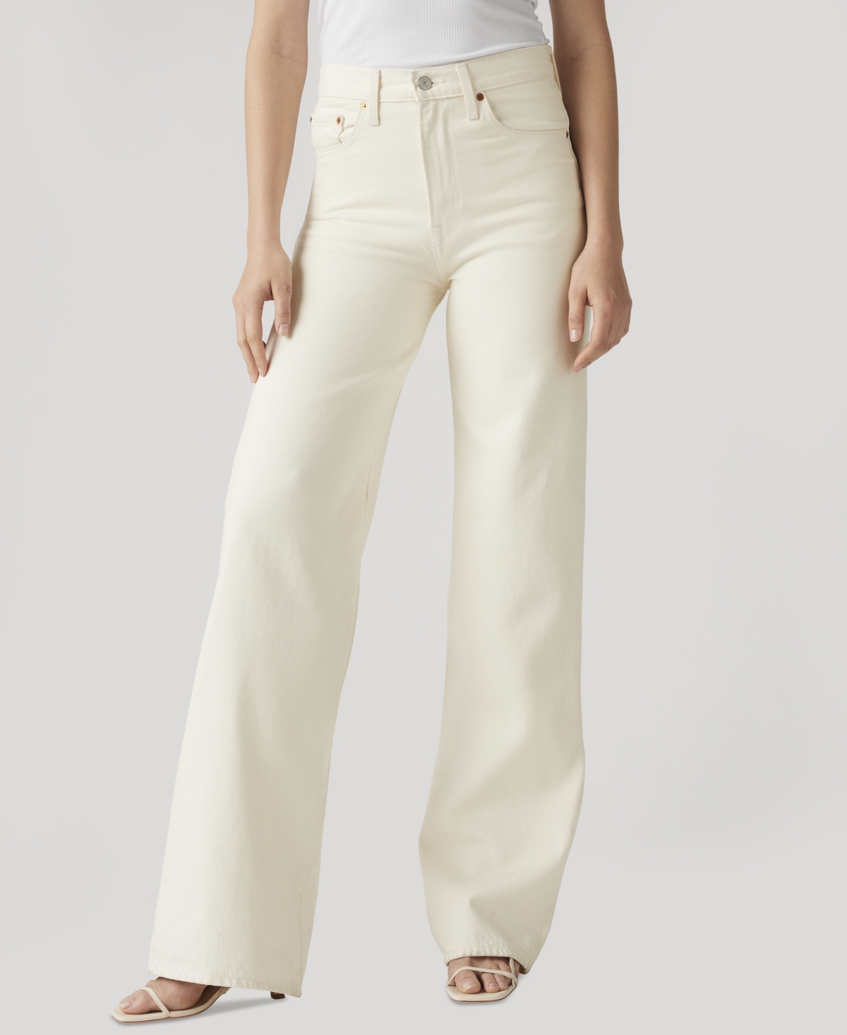 Click here for Levis Womens Ribcage Wide-Leg Jeans - Barely Freez... prices