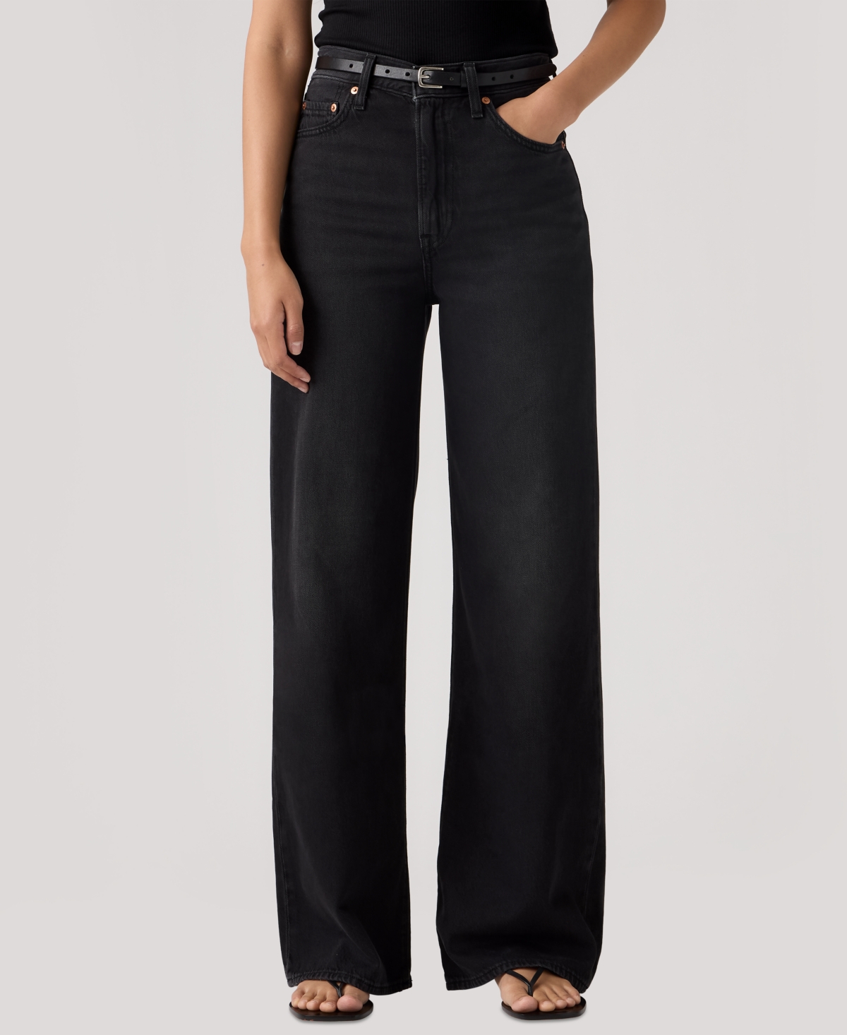 Click here for Levis Womens Ribcage Wide-Leg Jeans - None Your Bu... prices
