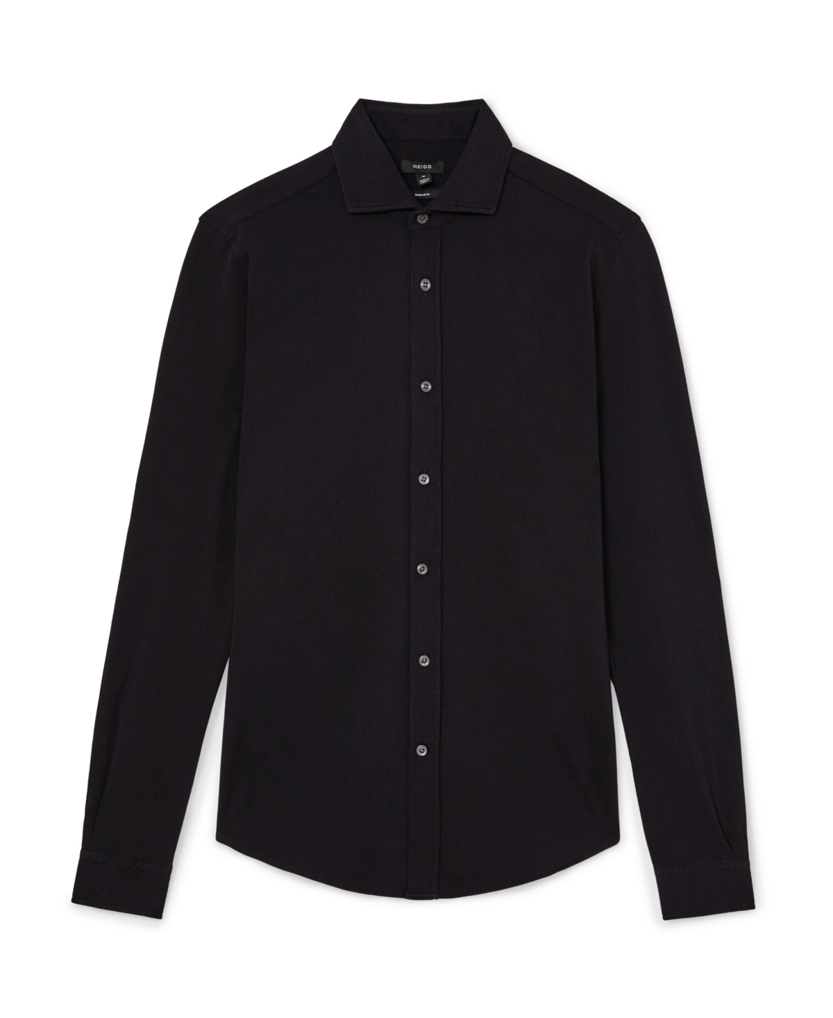 Click here for Reiss Mens Dasilva Garment Dyed Pique Shirt - Navy prices
