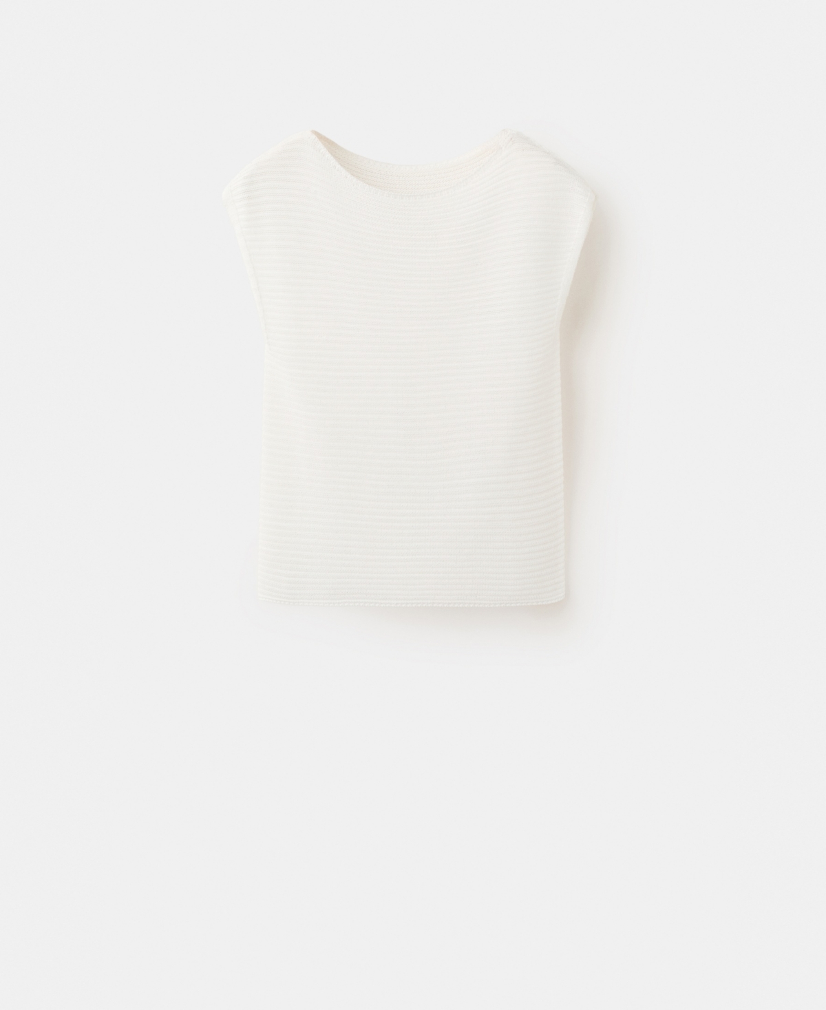 Click here for Mango Womens Short-Sleeved Knitted Sweater - Off W... prices