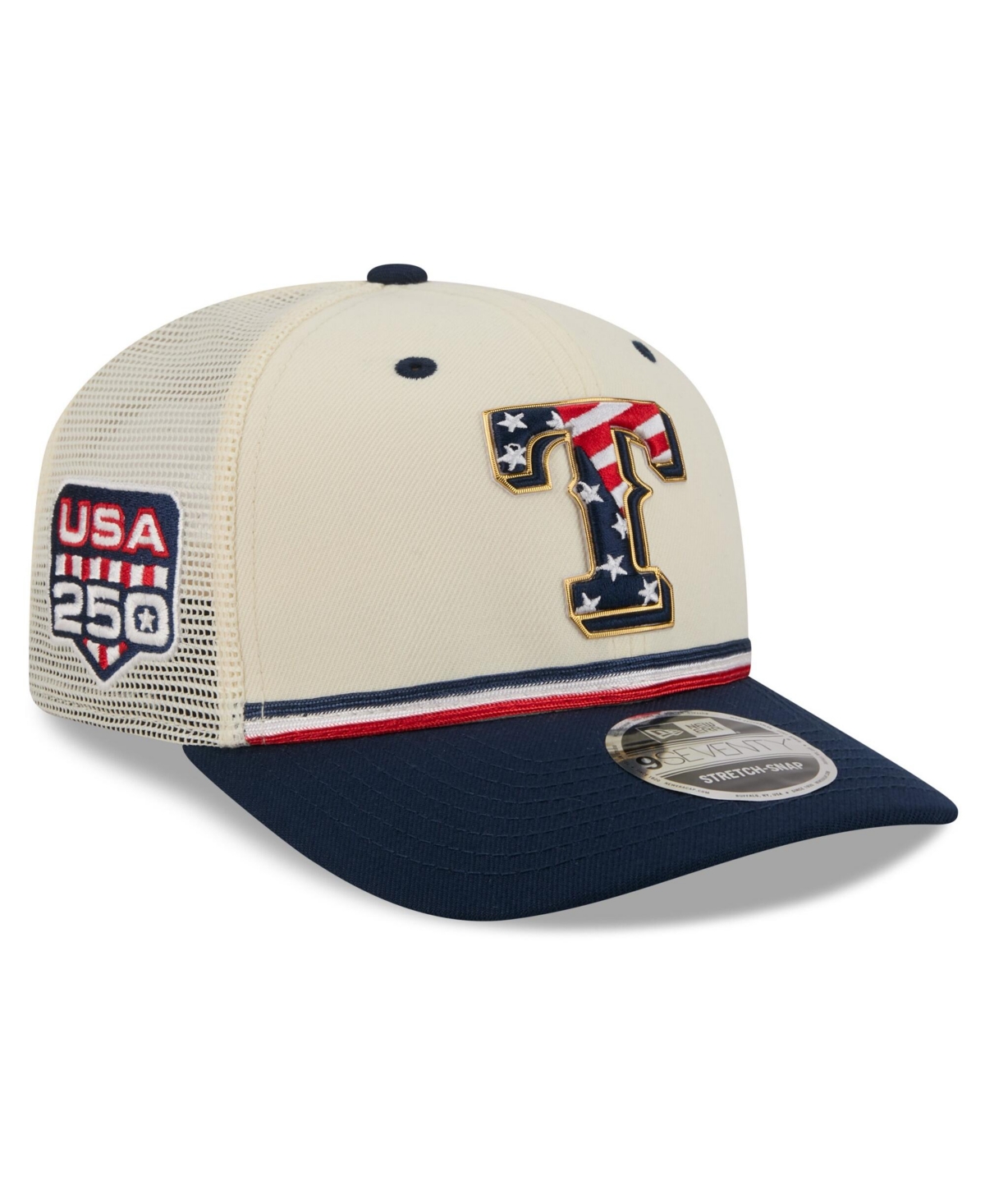 Click here for New Era Mens N/A Cream/Navy Texas Rangers Usa 250... prices