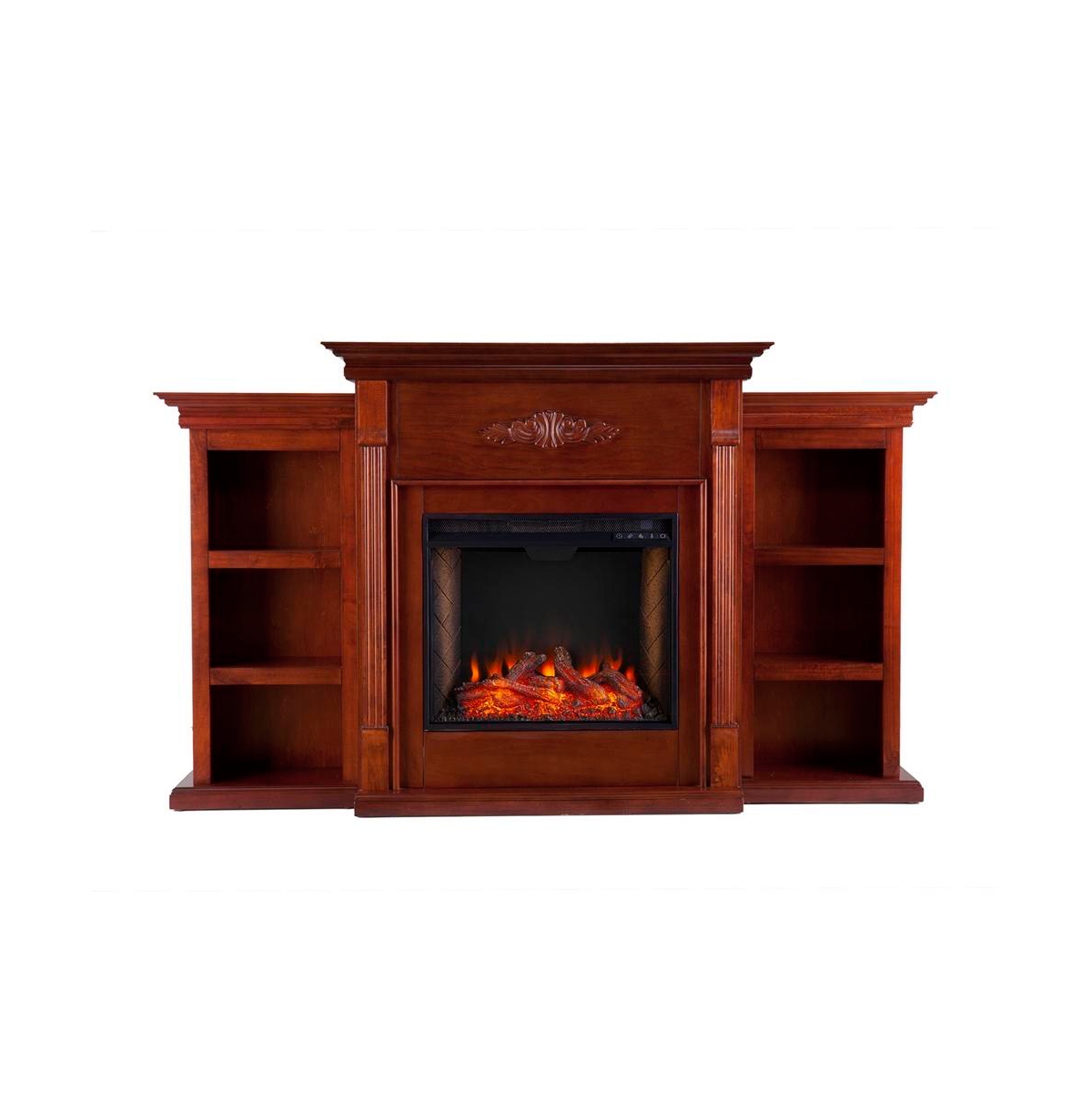 Click here for Augusta Home Tennyson Criss-Cross Electric Bookcas... prices