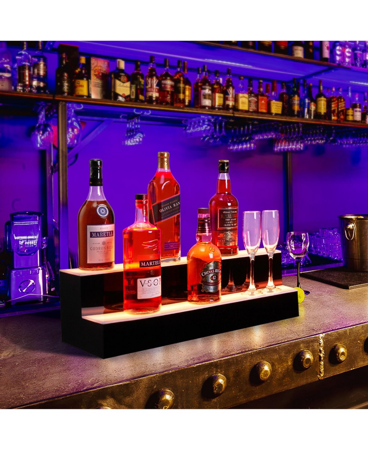 Click here for homfan Led Illuminated Acrylic Liquor Bottle Shelf... prices
