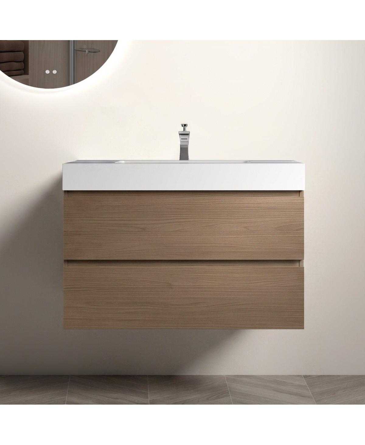 Click here for Sillysis Floating Bathroom Vanity with Double Stor... prices