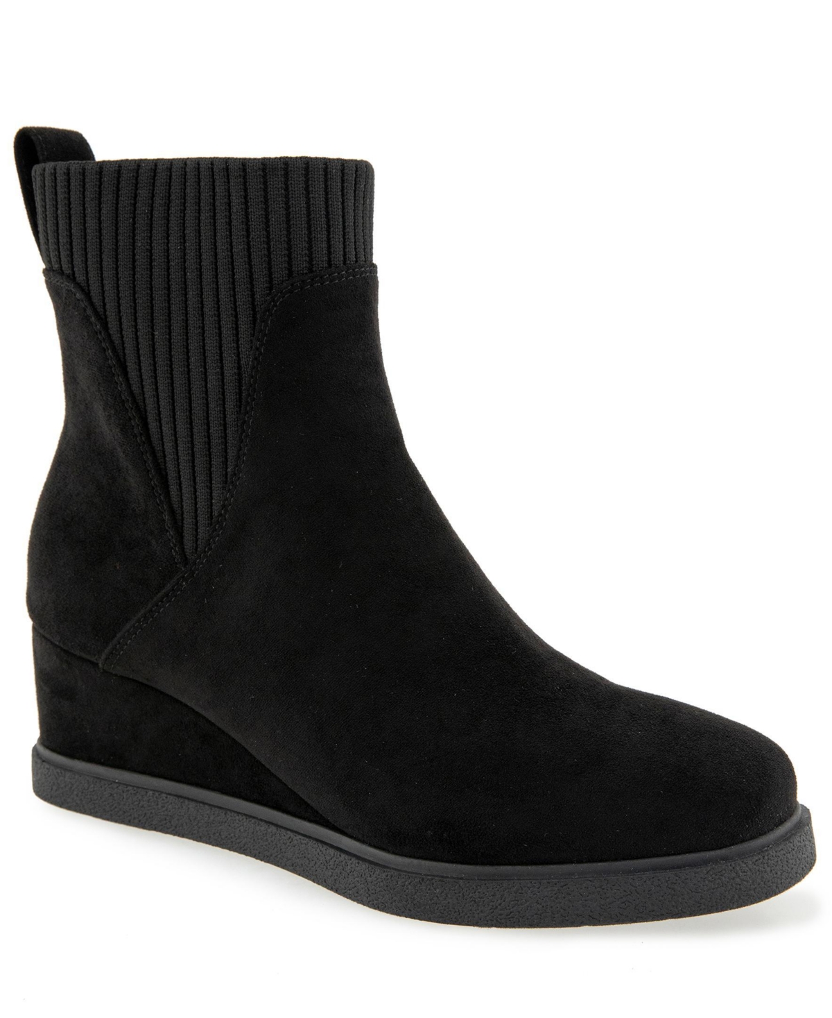 Click here for Kensie Womens Nina Sweater Wedge Bootie - Black prices