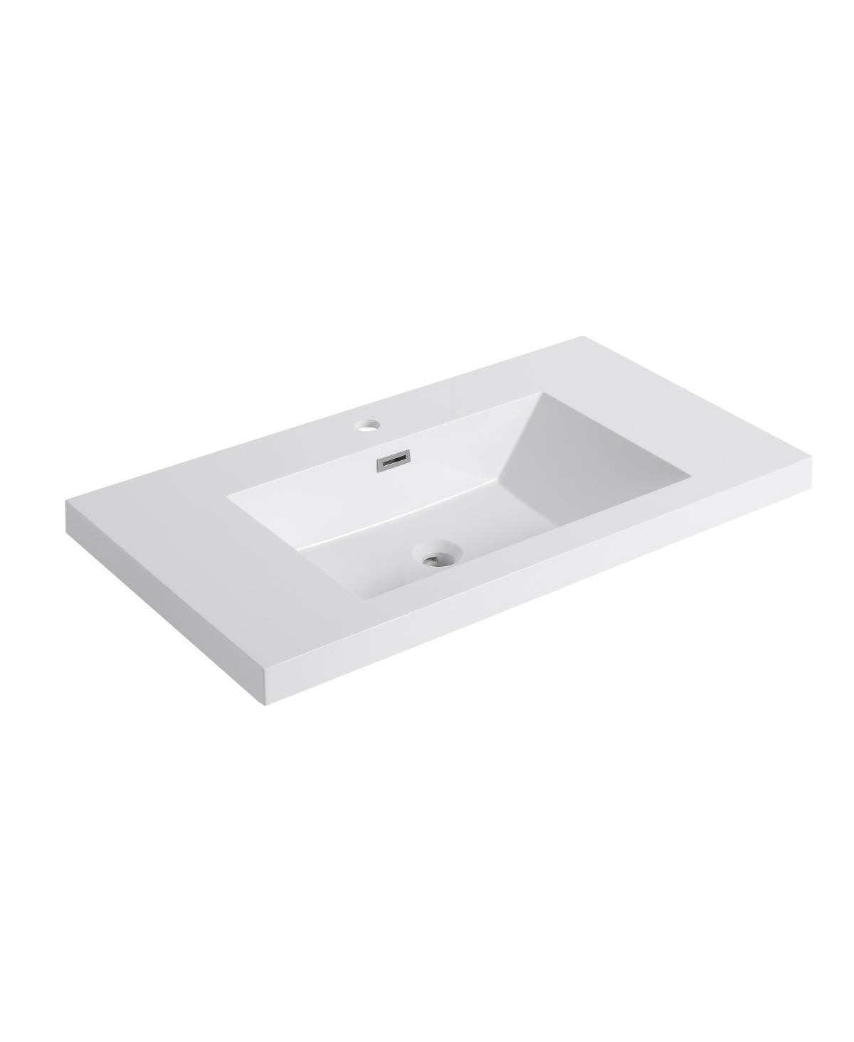 Click here for Sillysis Modern Resin Bathroom Sink Top  Rectangul... prices