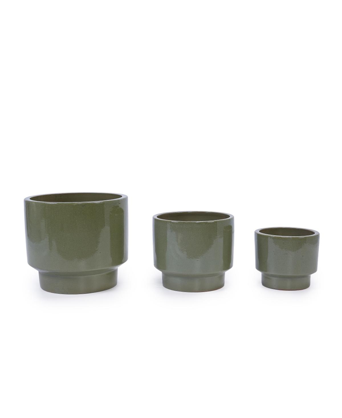 Click here for Yobtop Handmade Ceramic Planter Set of 3 - 15/12/9... prices