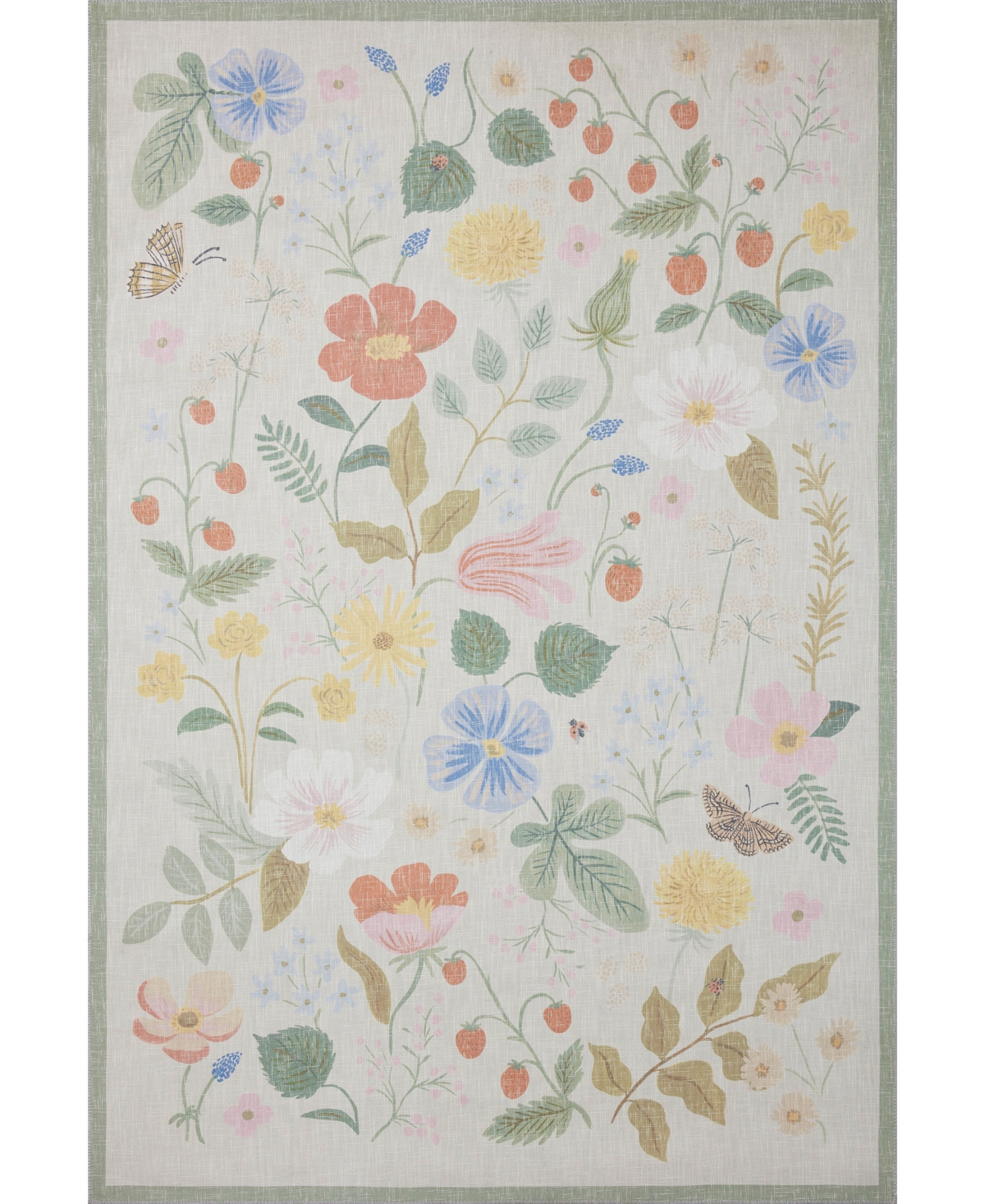 Click here for Rifle Paper Co Cotswolds Cot-01 23 x 39 Area Rug -... prices