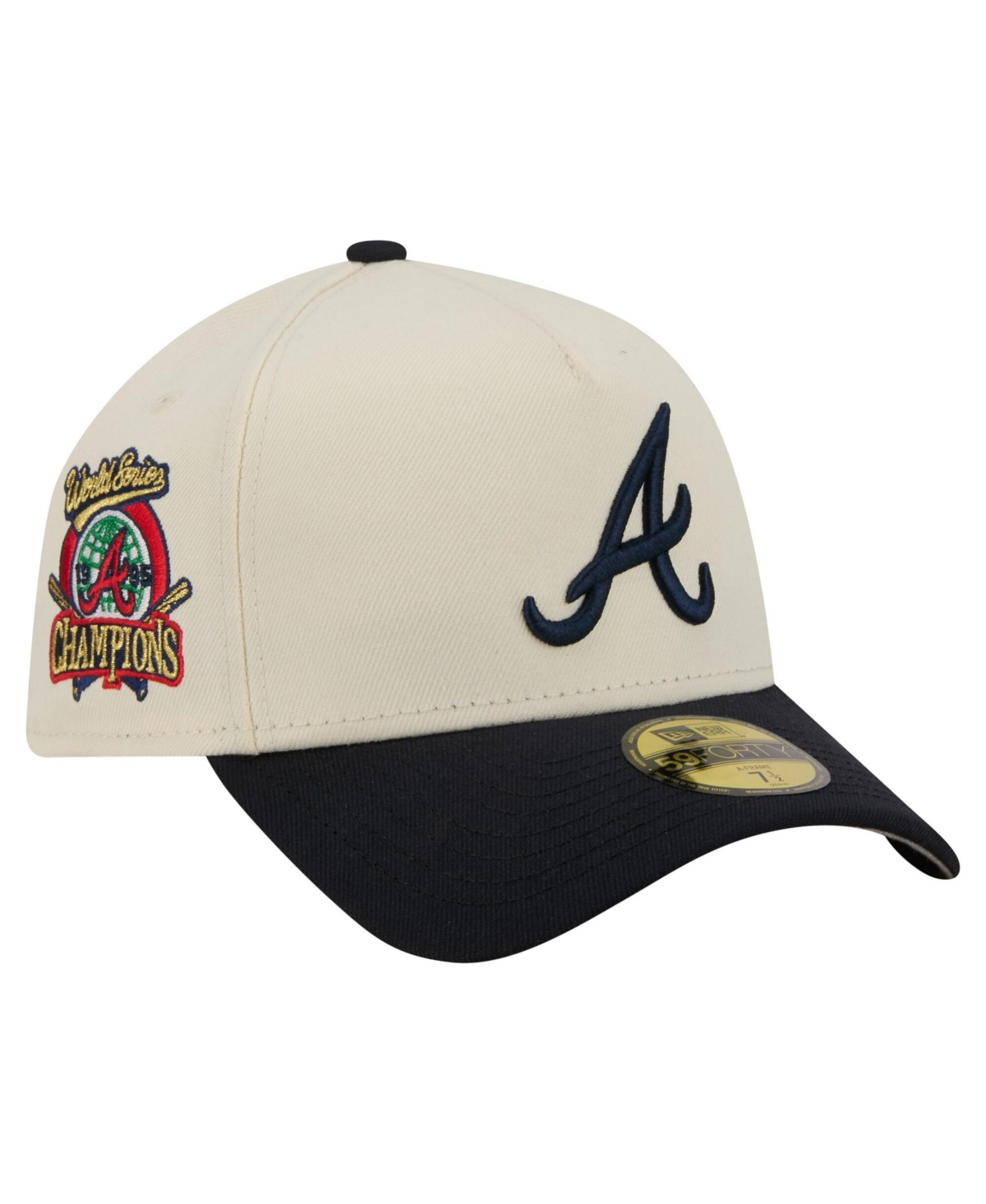 Click here for New Era Mens Cream Atlanta Braves Chrome A-Frame 5... prices