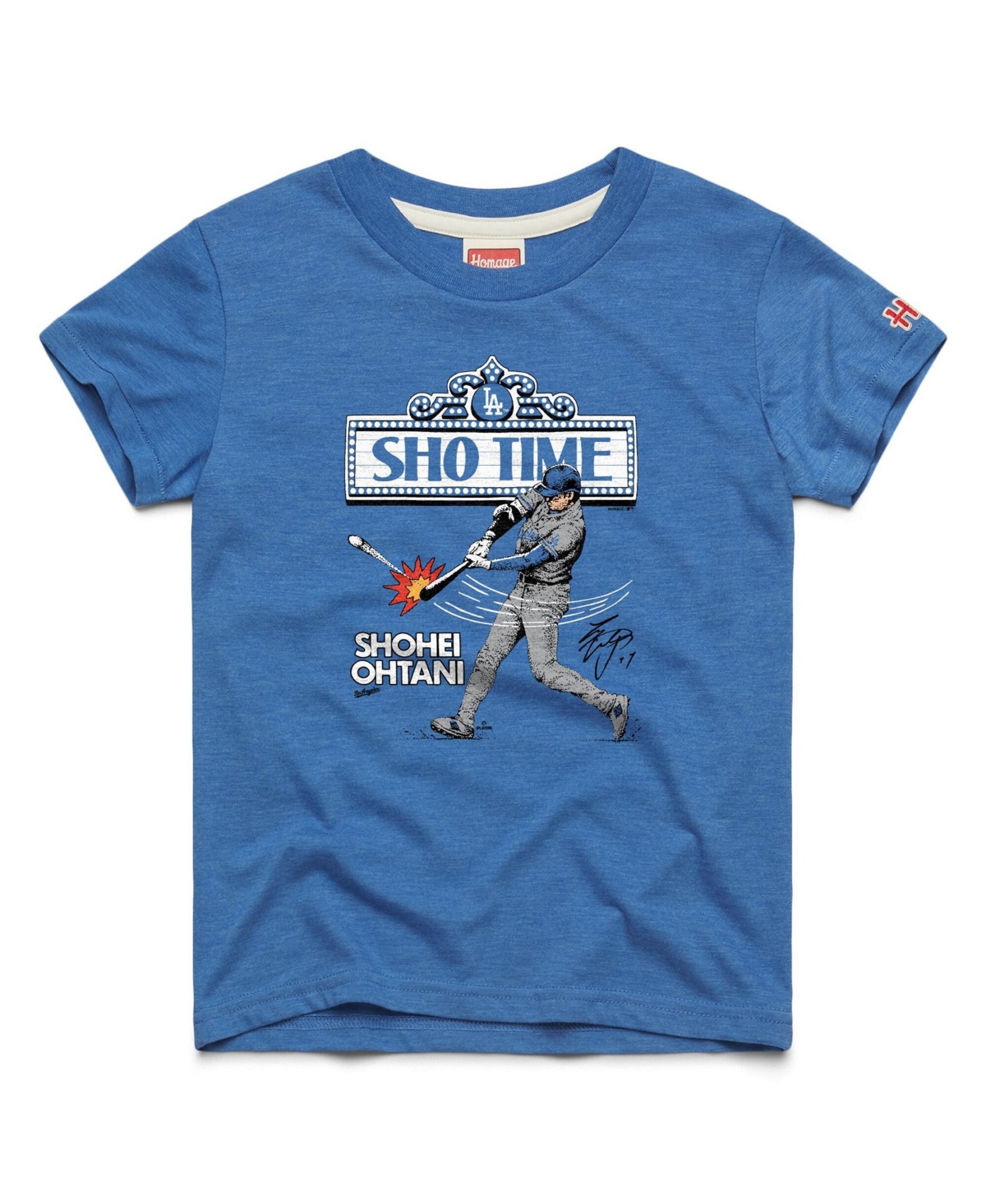 Click here for Homage Big Boys and Girls Shohei Ohtani Royal Los... prices