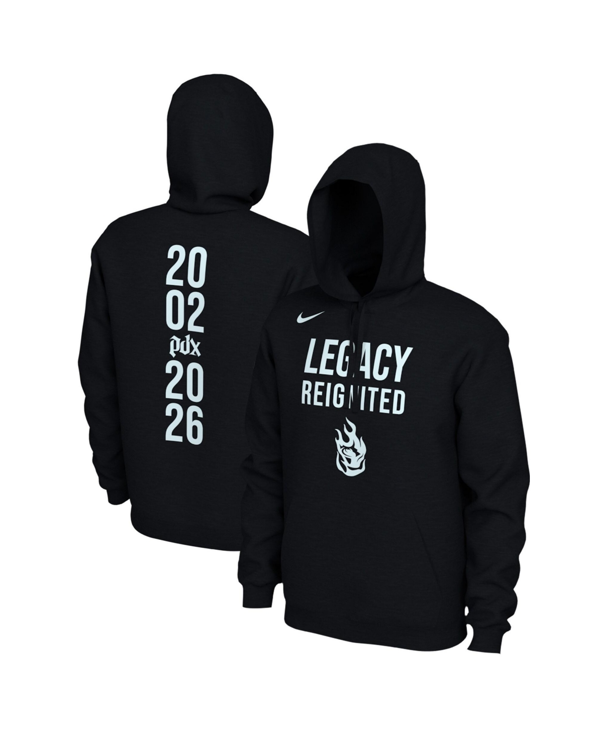 Click here for Nike Mens Black Portland Fire Legacy Reignited Hoo... prices