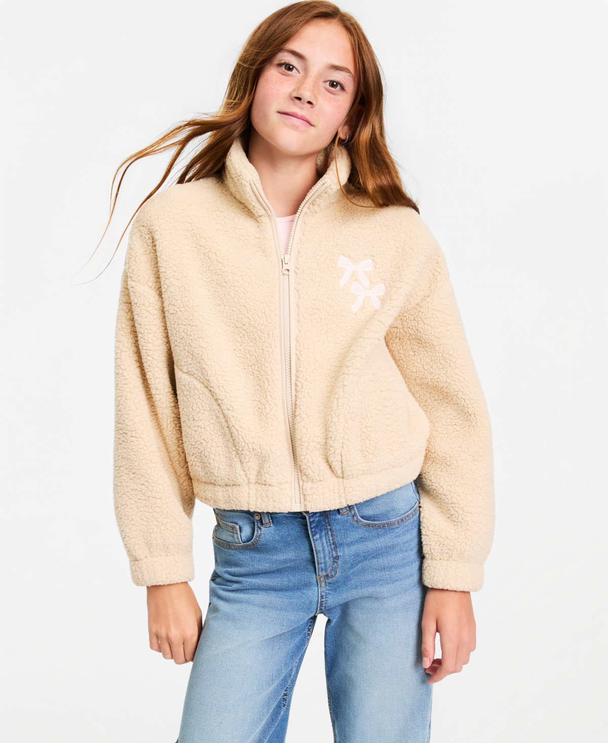 Click here for Epic Threads Girls Xs-xl Bow-Embroidery Faux-Sherp... prices