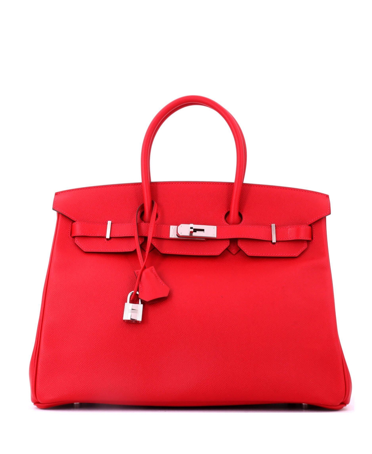 Click here for Pre-Owned HERMES Birkin 35 Handbag Red Epsom with... prices