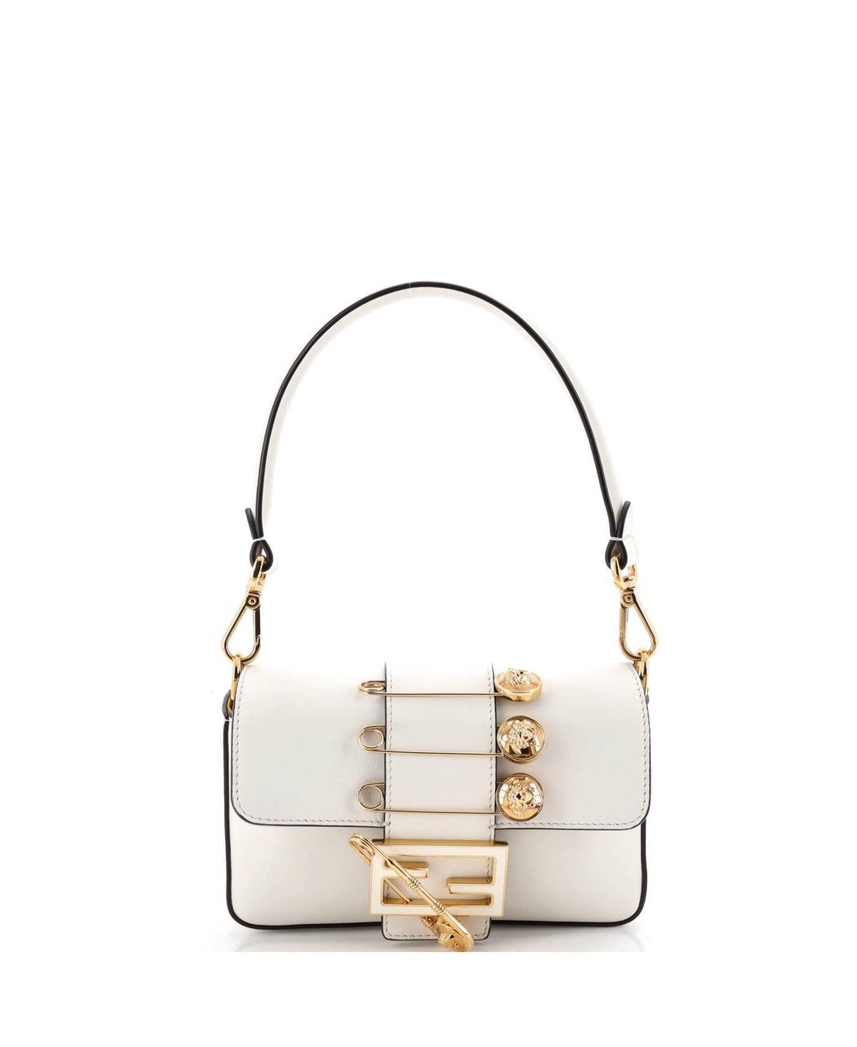 Click here for Pre-Owned Fendi Mini x Versace Fendace Brooch Bagu... prices