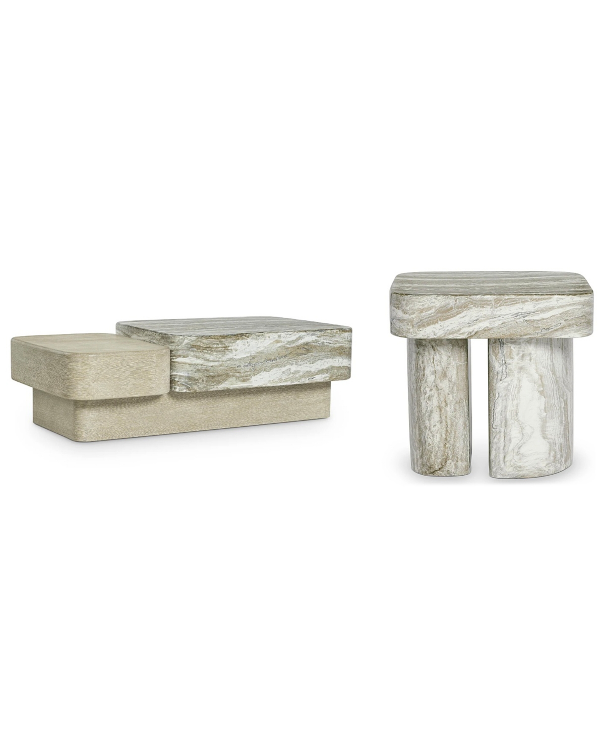 Click here for Bernhardt Arcadia 2-Piece Faux Stone Cocktail and... prices