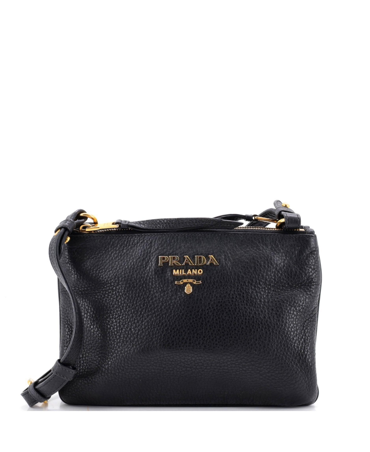 Click here for Pre-Owned Prada Small Double Zip Crossbody Bag Vit... prices