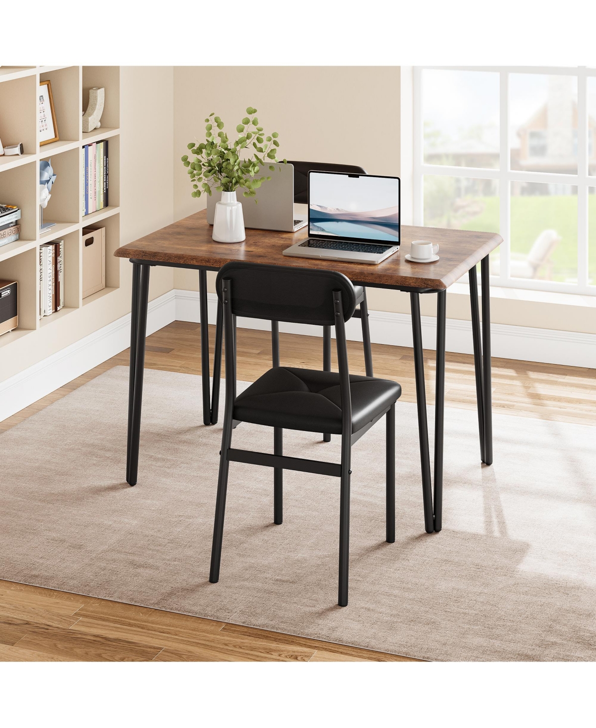 Click here for homfan 5-Piece Modern Dining Set  Pu Upholstered C... prices