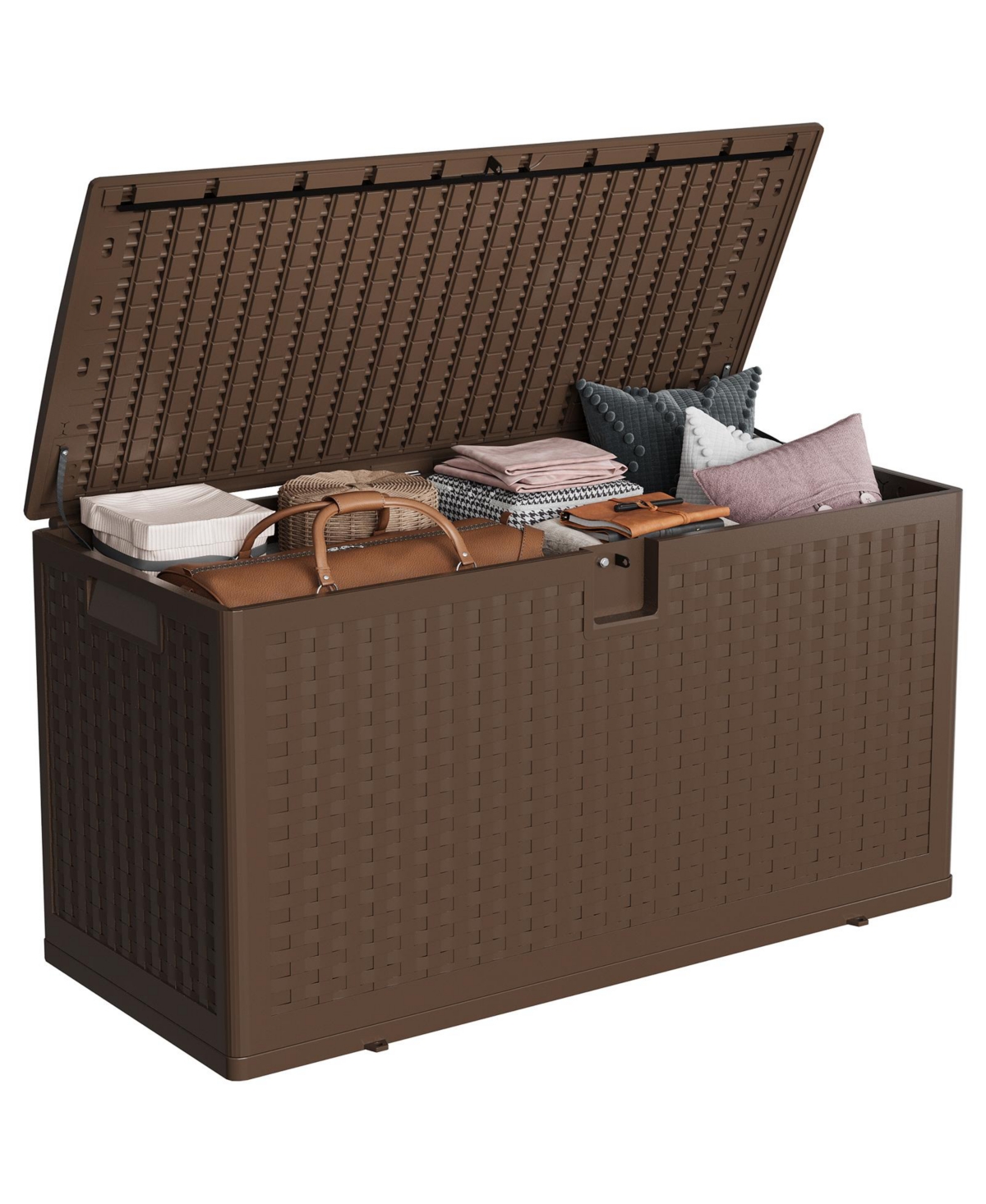 Click here for homfan 73 Gallon Waterproof Outdoor Resin Deck Box... prices