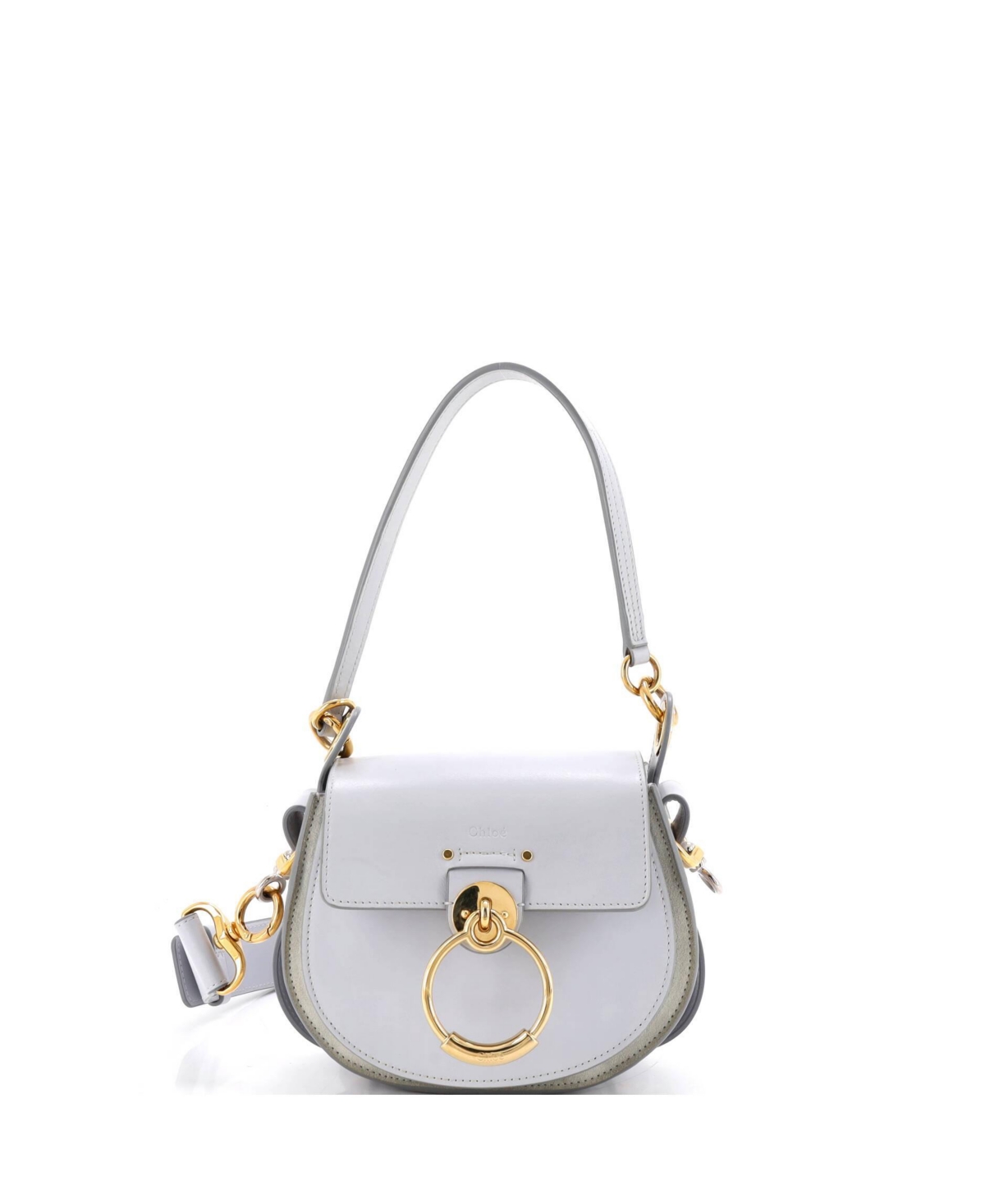 Click here for Pre-Owned Chloe Small Tess Bag Leather - Grey prices