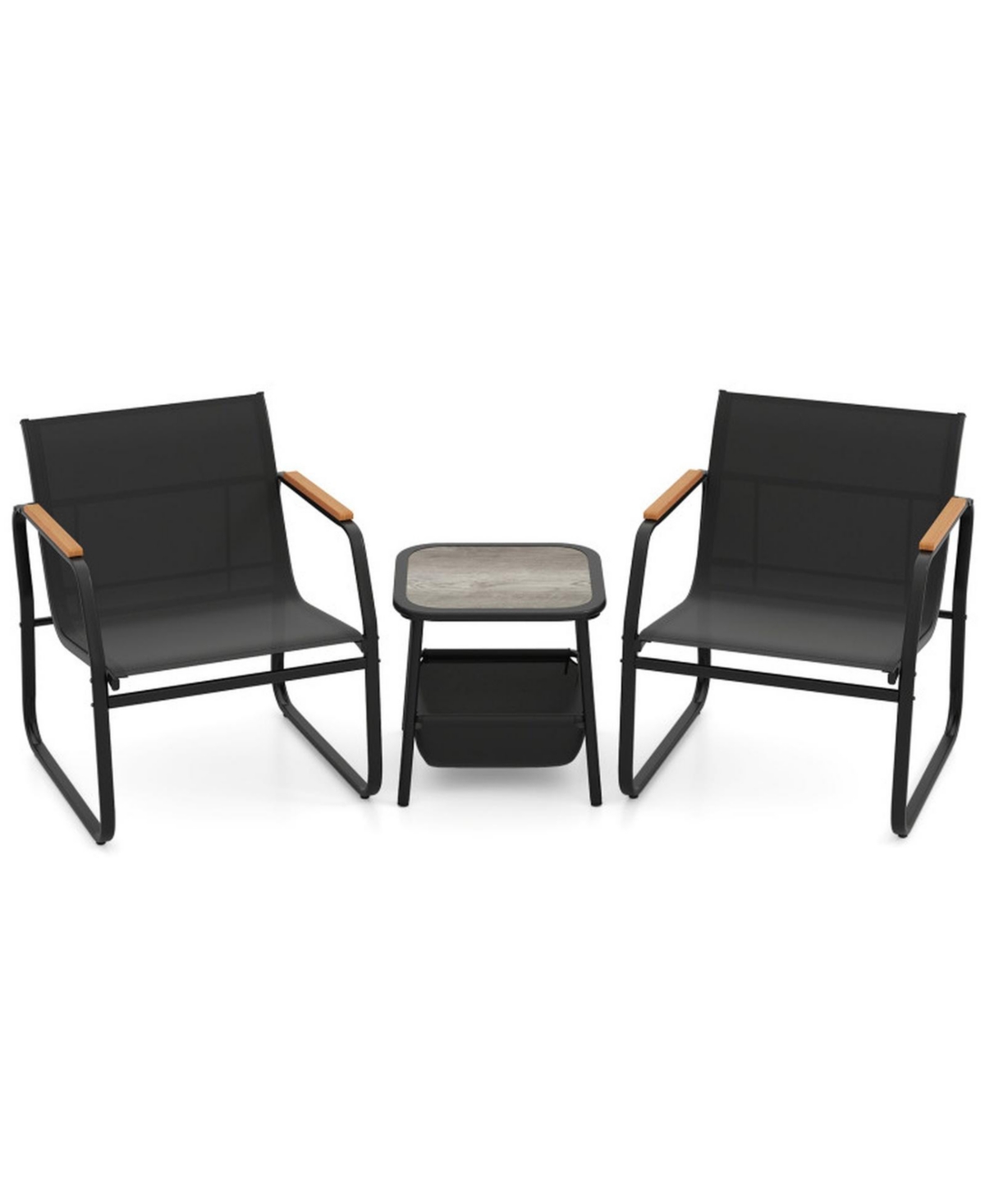 Click here for Sugift Patio Furniture Set Outdoor Bistro Conversa... prices