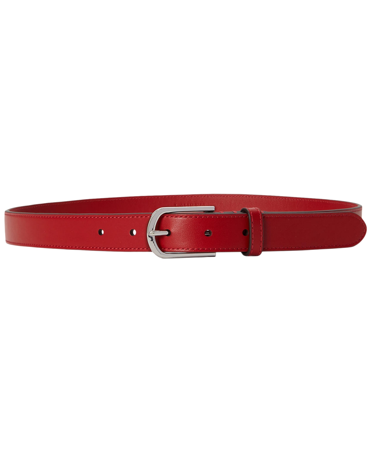Click here for Lauren Ralph Lauren Rounded Buckle Leather Skinny... prices